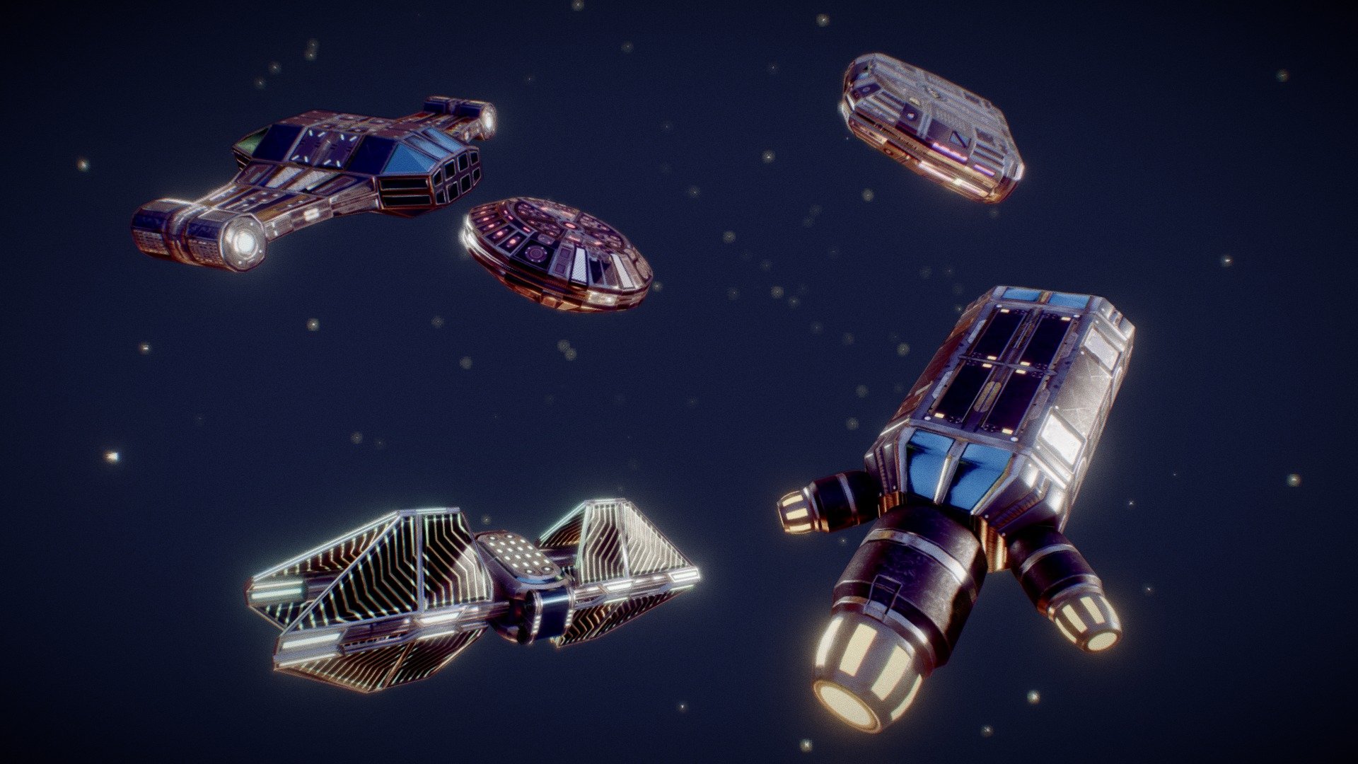 Green Phoenix Low poly spaceships - 3D model by JuanAntonioCGI ...