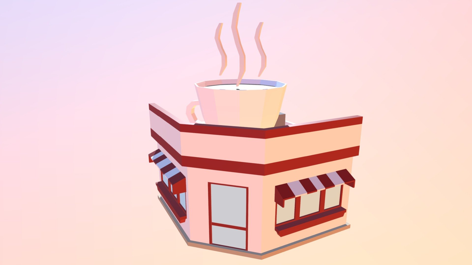Cafe - 3D model by apoorva.kaushik [a75a0b2] - Sketchfab