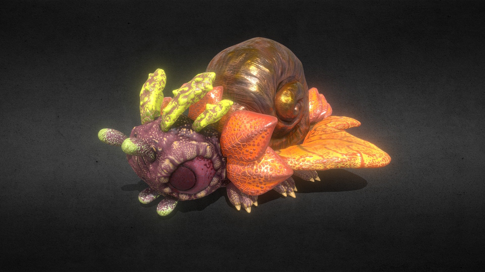Fantasy Creature / Critter Design - Sunterpillar - 3D model by Mr.Vault ...