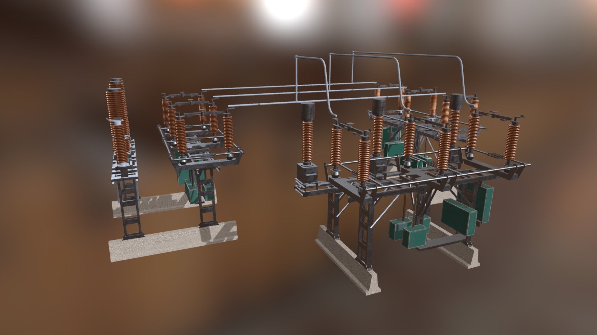 Disconnectors and Busbar Arrangement - 3D model by Digital BIM ...