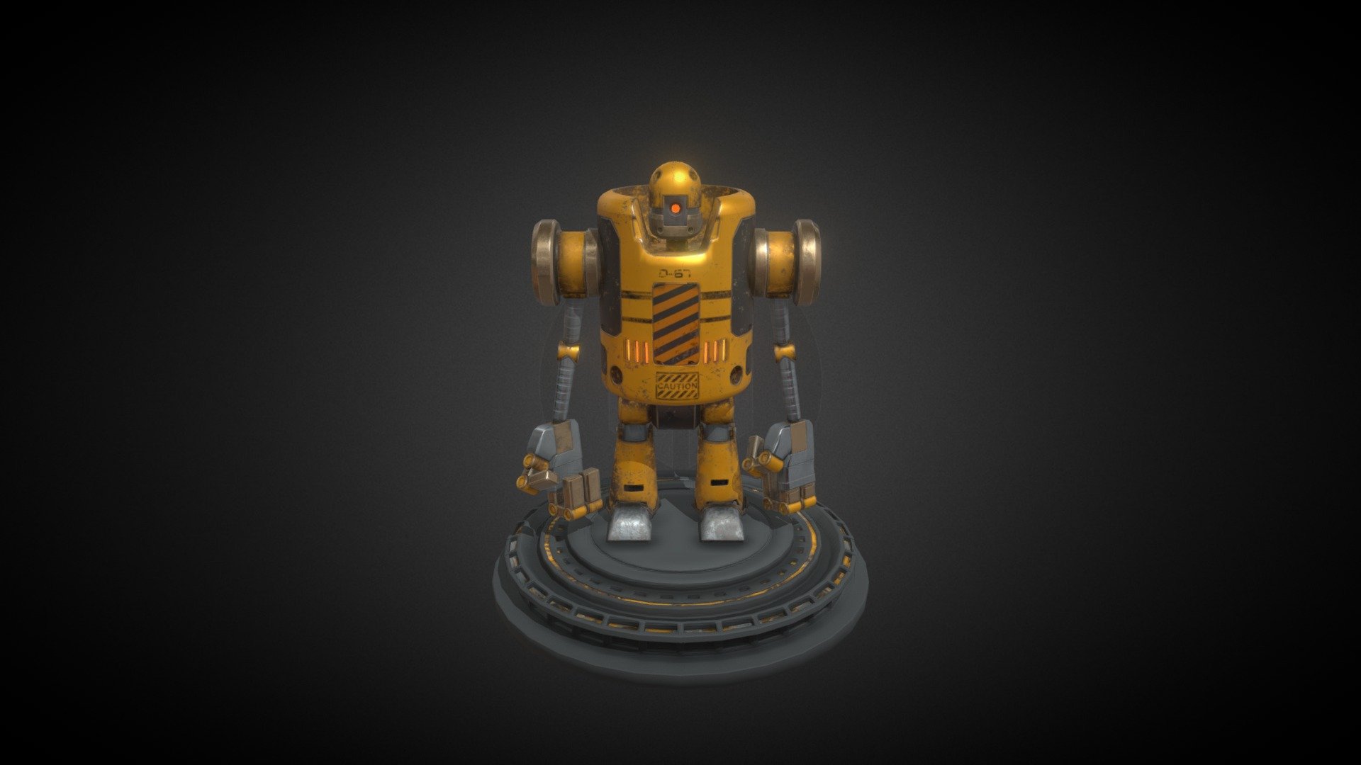 Robot D16 - 3D model by Dahumsa (@dahumsa1) [a7624d2] - Sketchfab