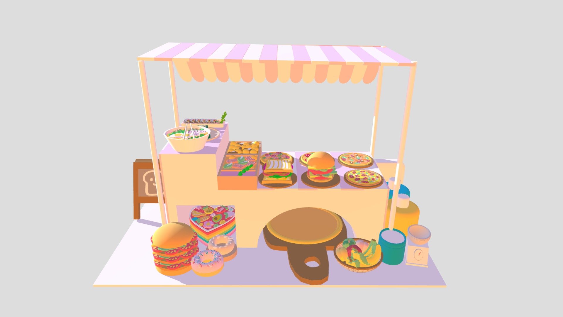 Food stall - Download Free 3D model by Pasha (@homxis-mydqyp-juNke1 ...
