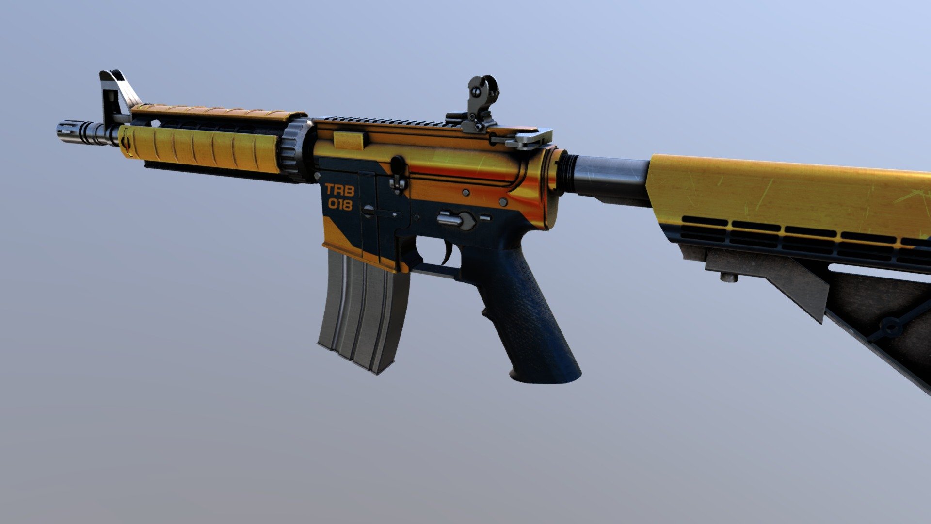 M4A4 | TURBO - 3D model by dC98 [a763879] - Sketchfab