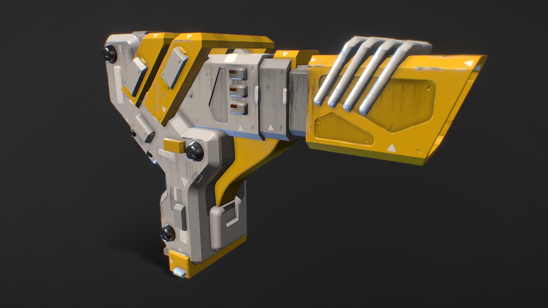 Sci-fi gun model - 3D model by sebel (@sebelz) [a765340] - Sketchfab