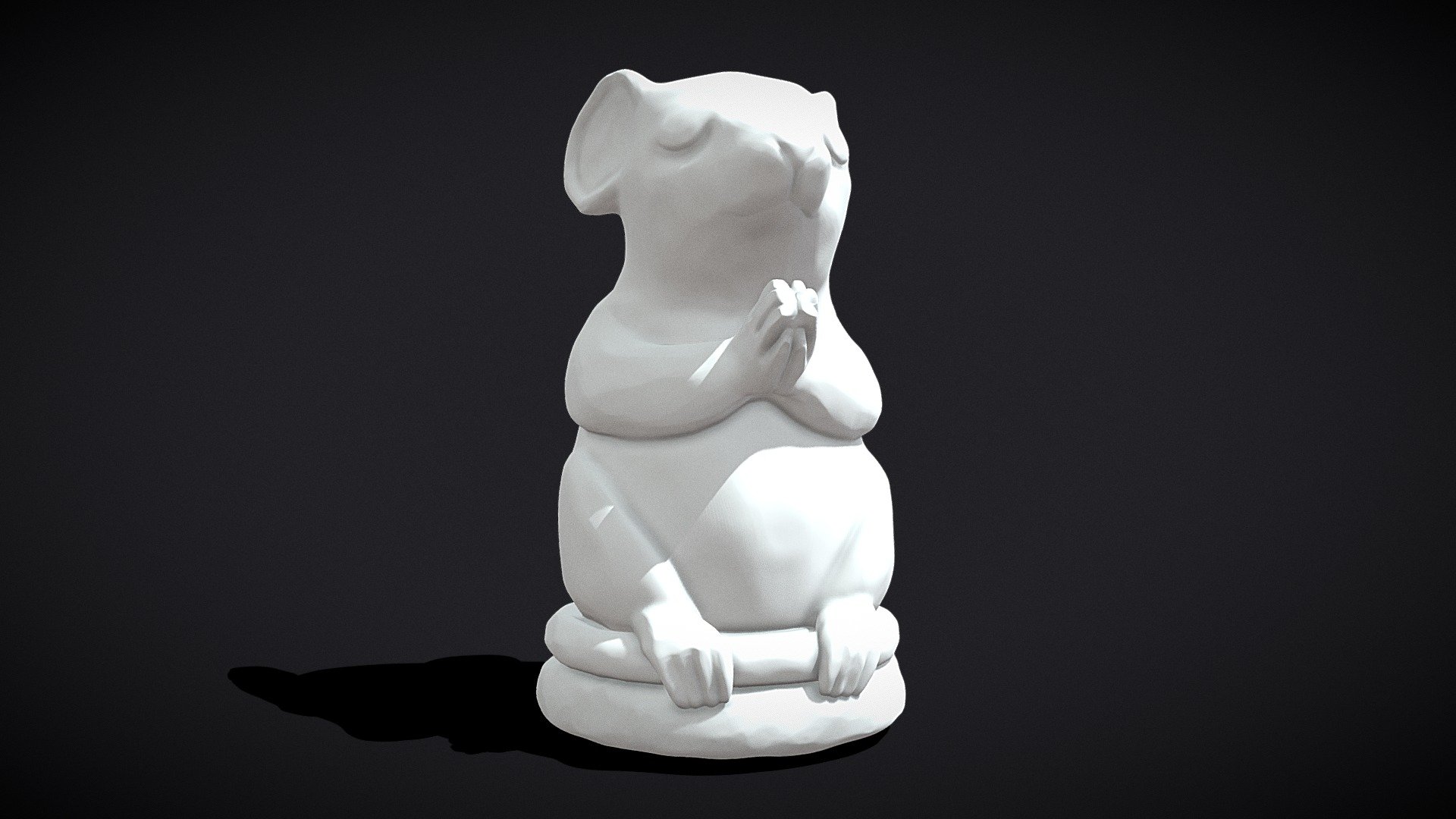 Praying Mouse 3D Print - Buy Royalty Free 3D model by ...