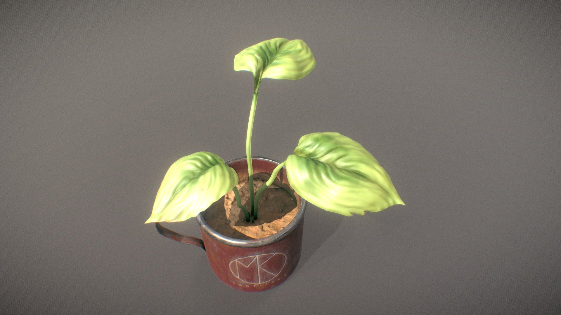 Stylized Mug Plant - Download Free 3D model by artfreex [a7672ed ...