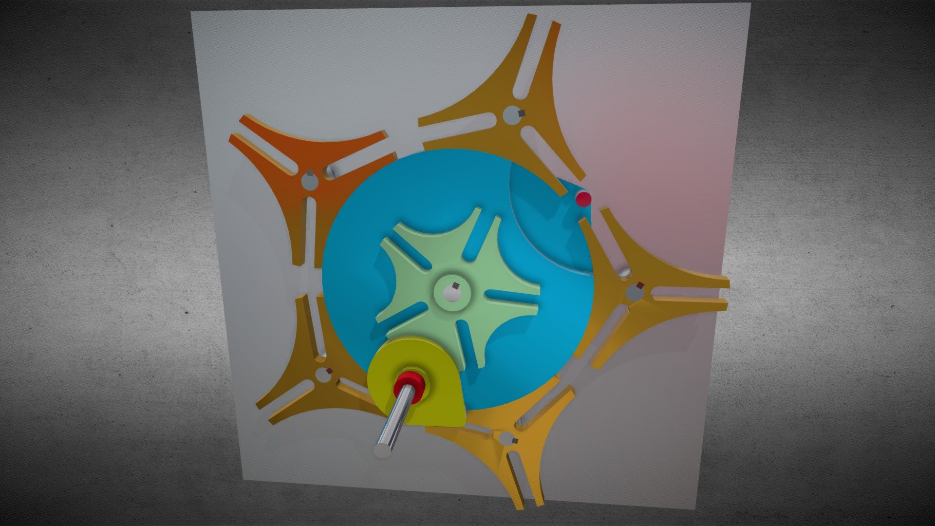 Multiple Geneva Indexer Mechanism - Download Free 3D model by ...