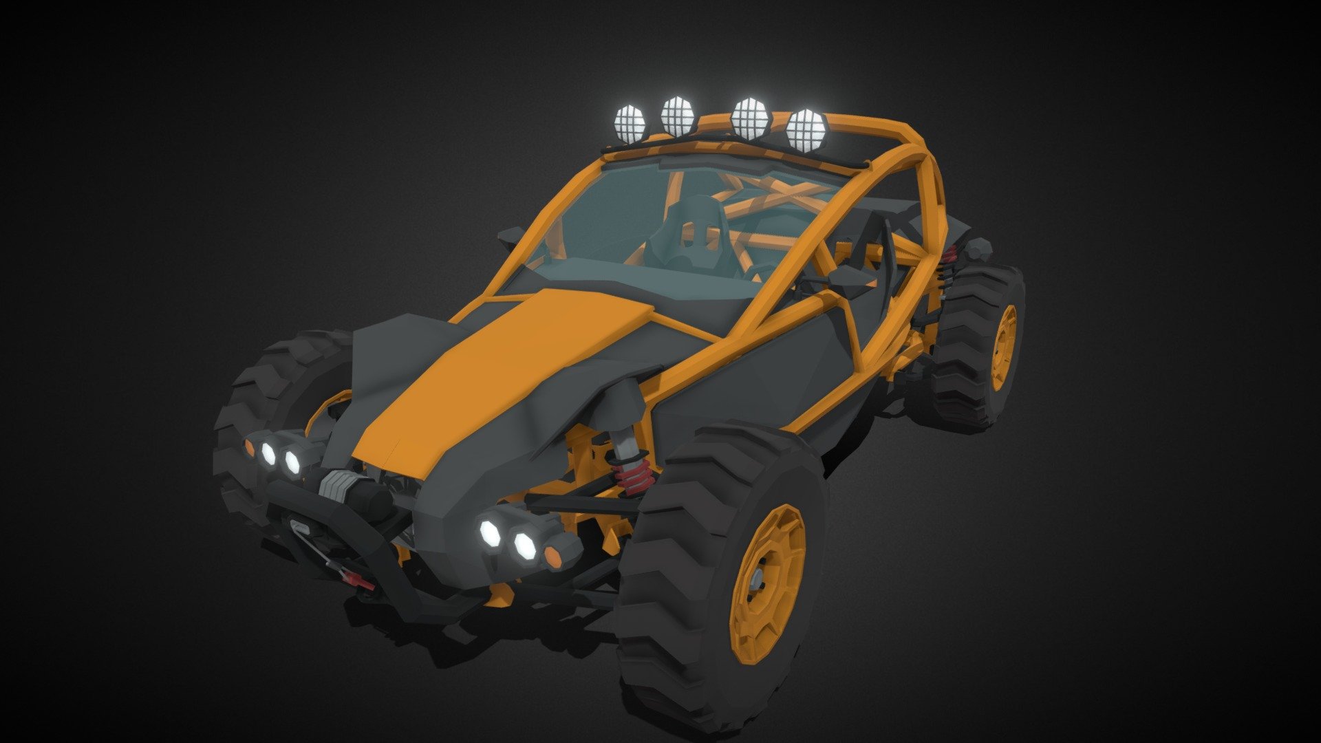 Low Poly Ariel Nomad Buggy - 3D model by MLGprogect [a7692f8] - Sketchfab