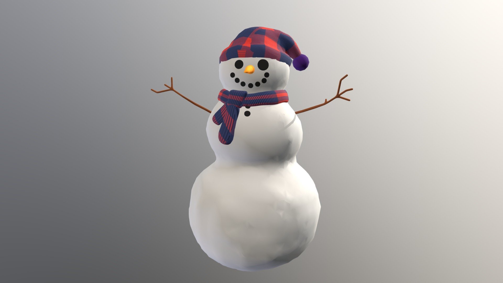 Snowman - 3D model by soyturkirem14 [a76b8b6] - Sketchfab