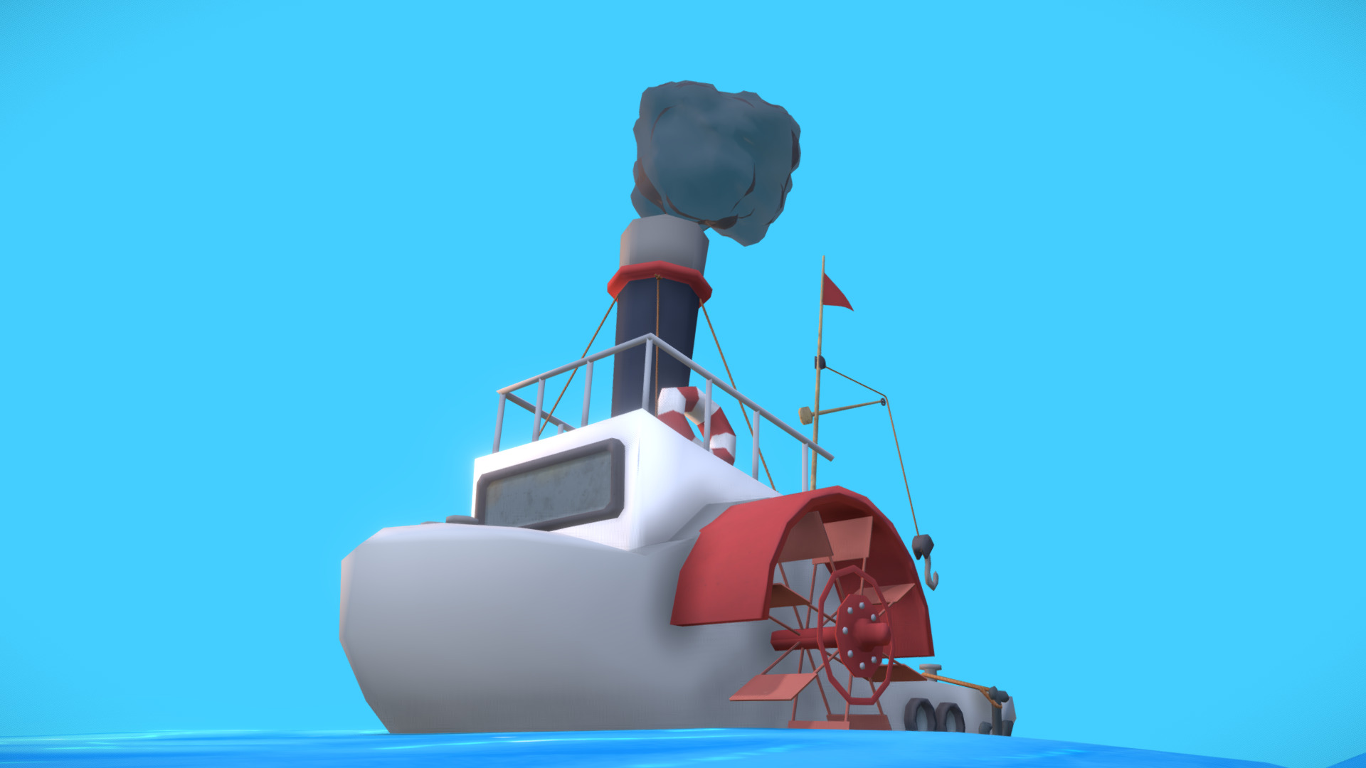 Steamboat - 3D model by Alx cm (@Alx_CM) [a76ba8d] - Sketchfab