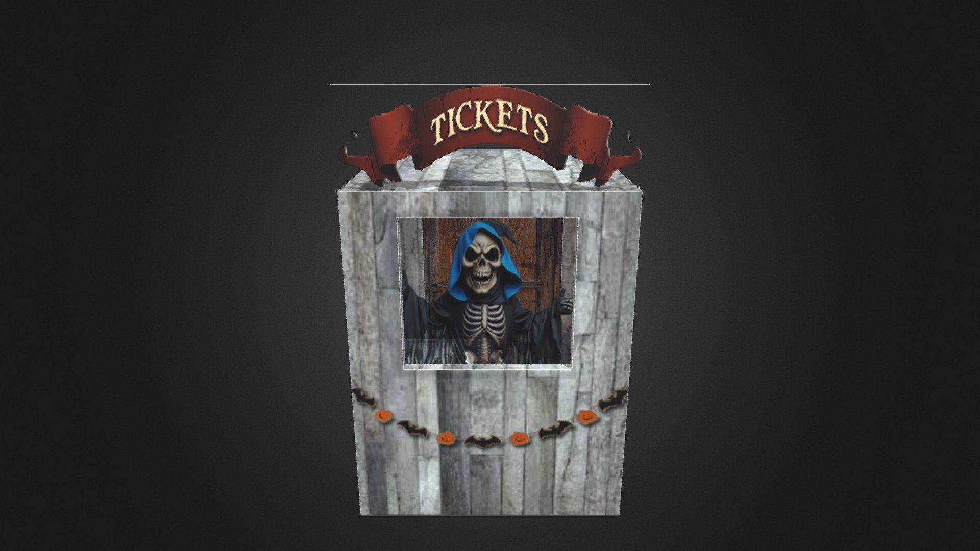 Haunted Ticket Booth - Download Free 3D model by shirlanne [a76d437 ...