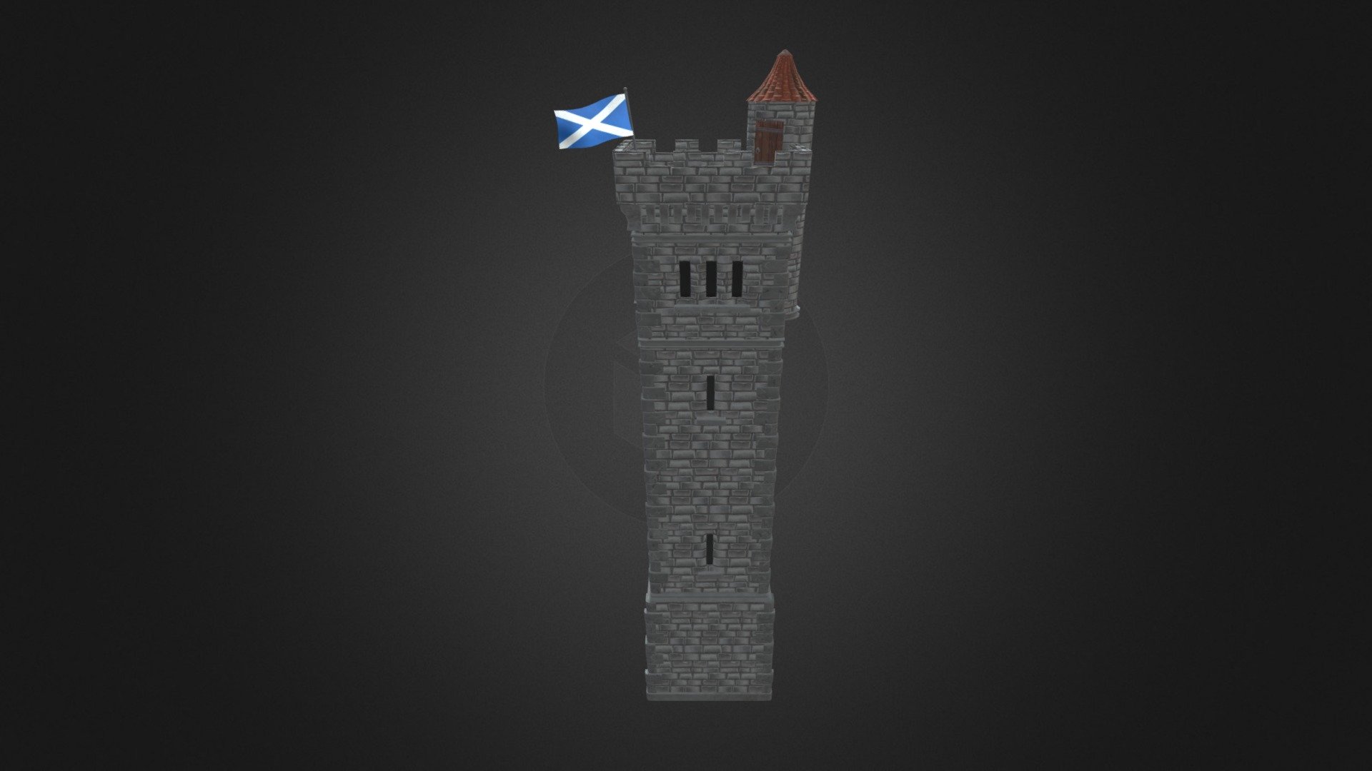 Stylised Stone Tower - 3D model by David (@serdeegee) [a76f442] - Sketchfab