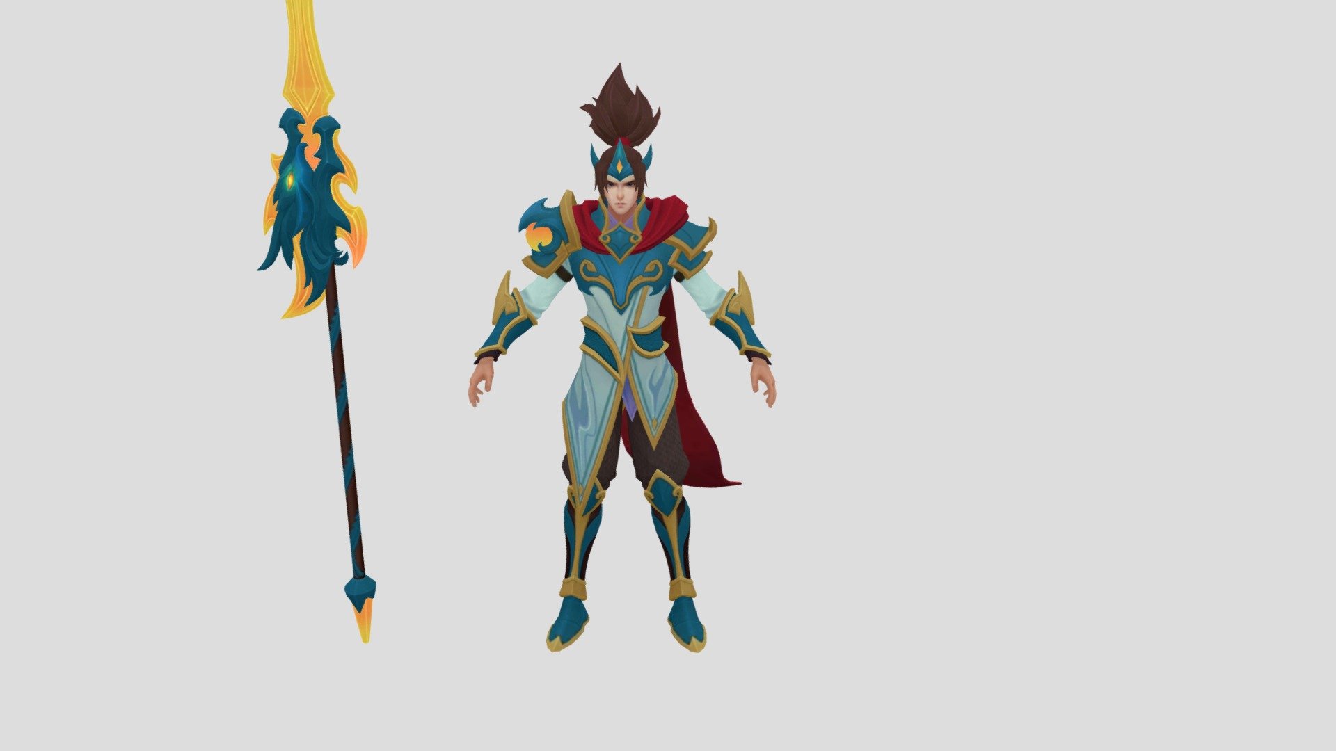 Zilong - Spear of Dragon - Download Free 3D model by Clear pisyuu ...