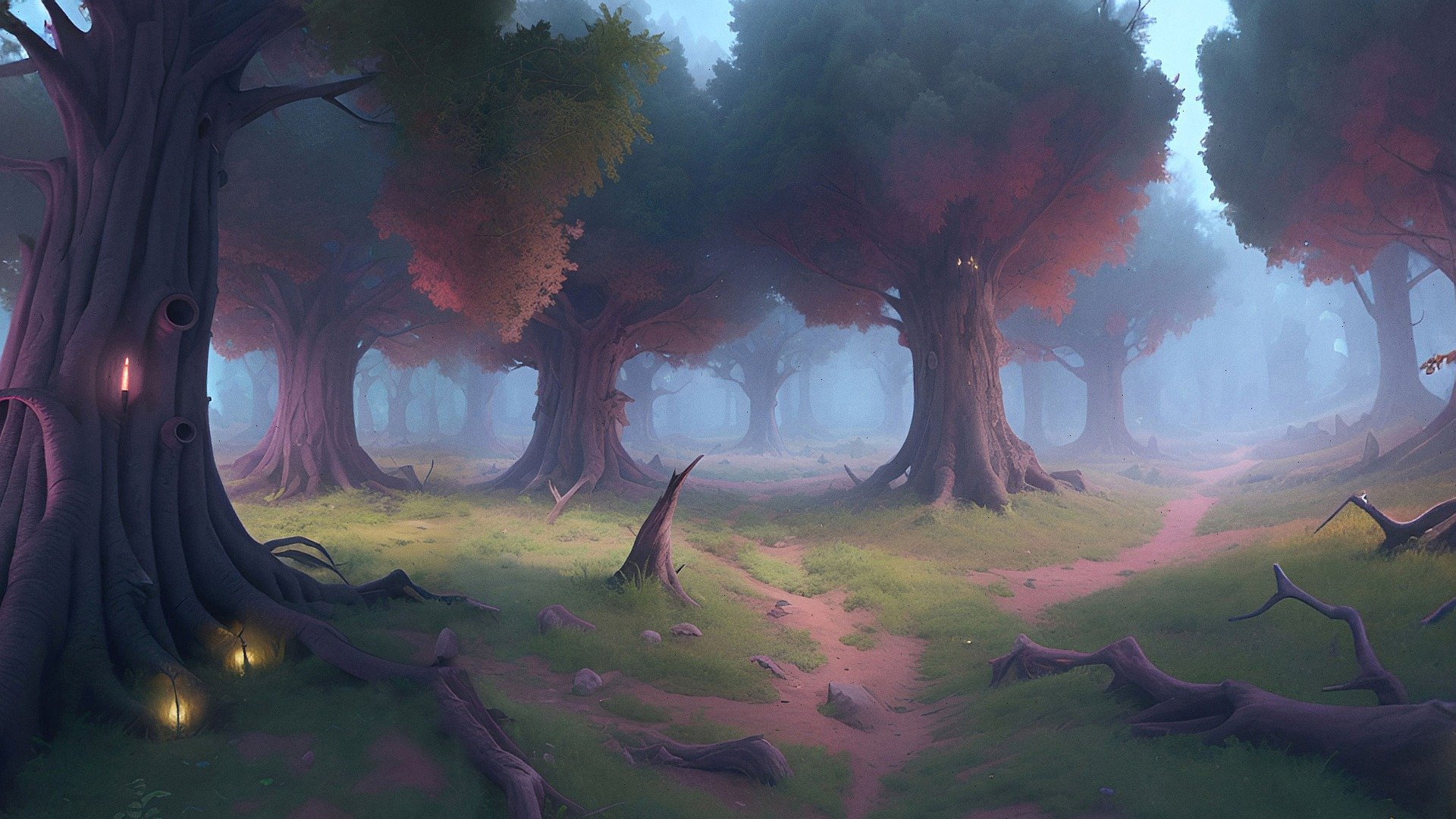 Strange Woods | Skybox 4 different scenes - Buy Royalty Free 3D model ...