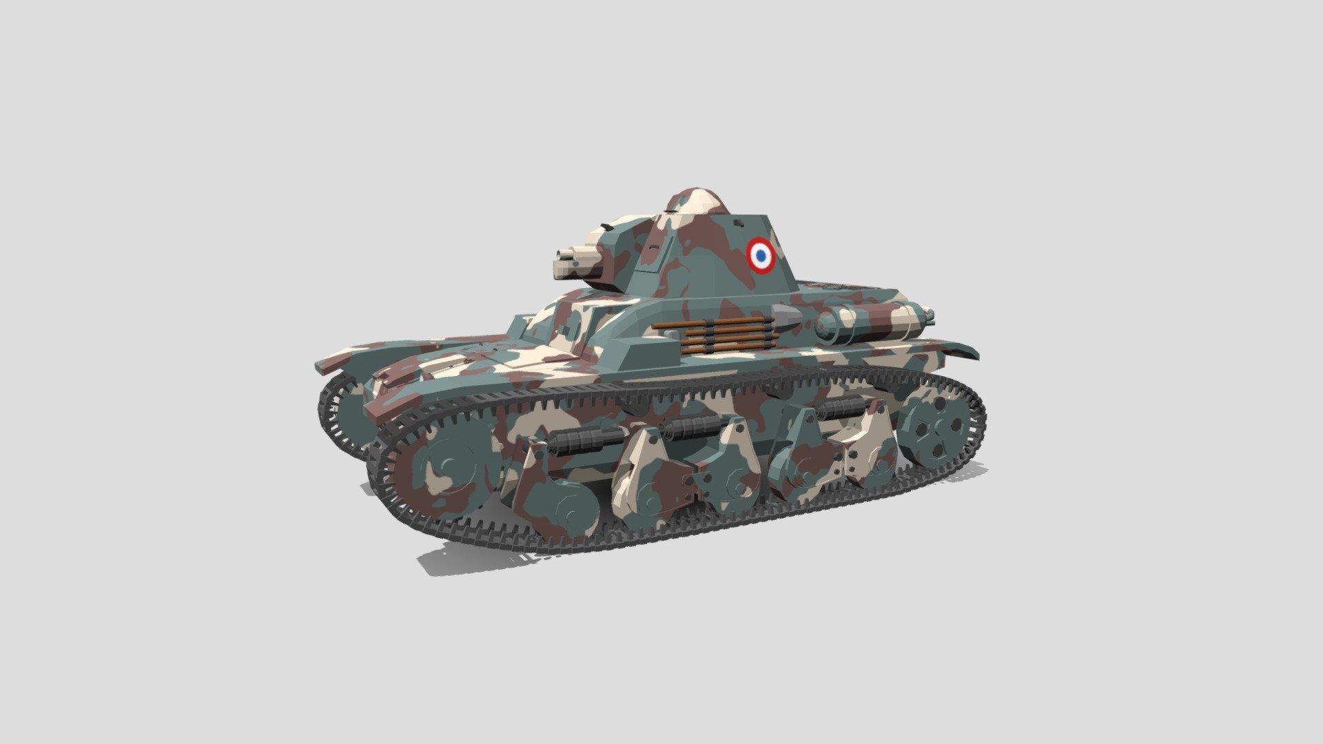 Low Poly Renault R35 Tank - Buy Royalty Free 3D model by chroma3d ...