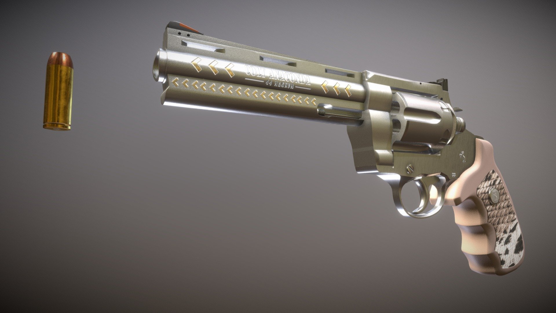Colt Anaconda - 3D model by Ayush.D.Rana (@AyushRana) [a7730f3] - Sketchfab