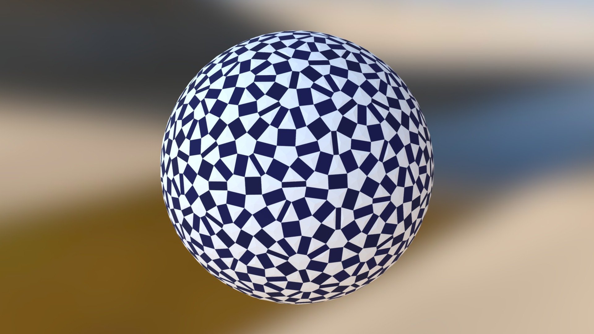 Random Cubemoved Spherical Checker Tiling 2 - 3D model by yoshiaki ...