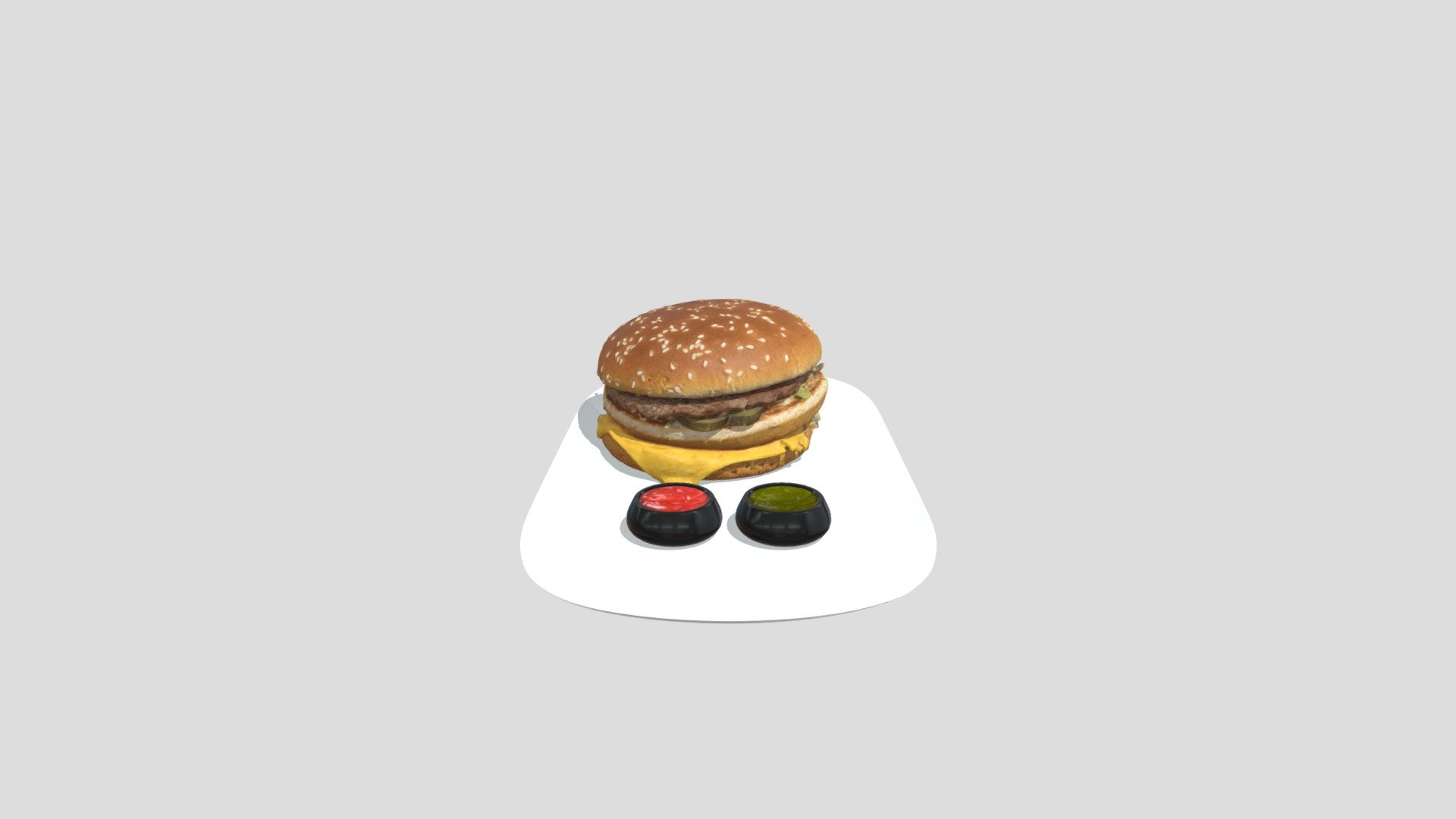 Burger - 3D model by jokar creations (@aravindjockercreation) [a77e290 ...
