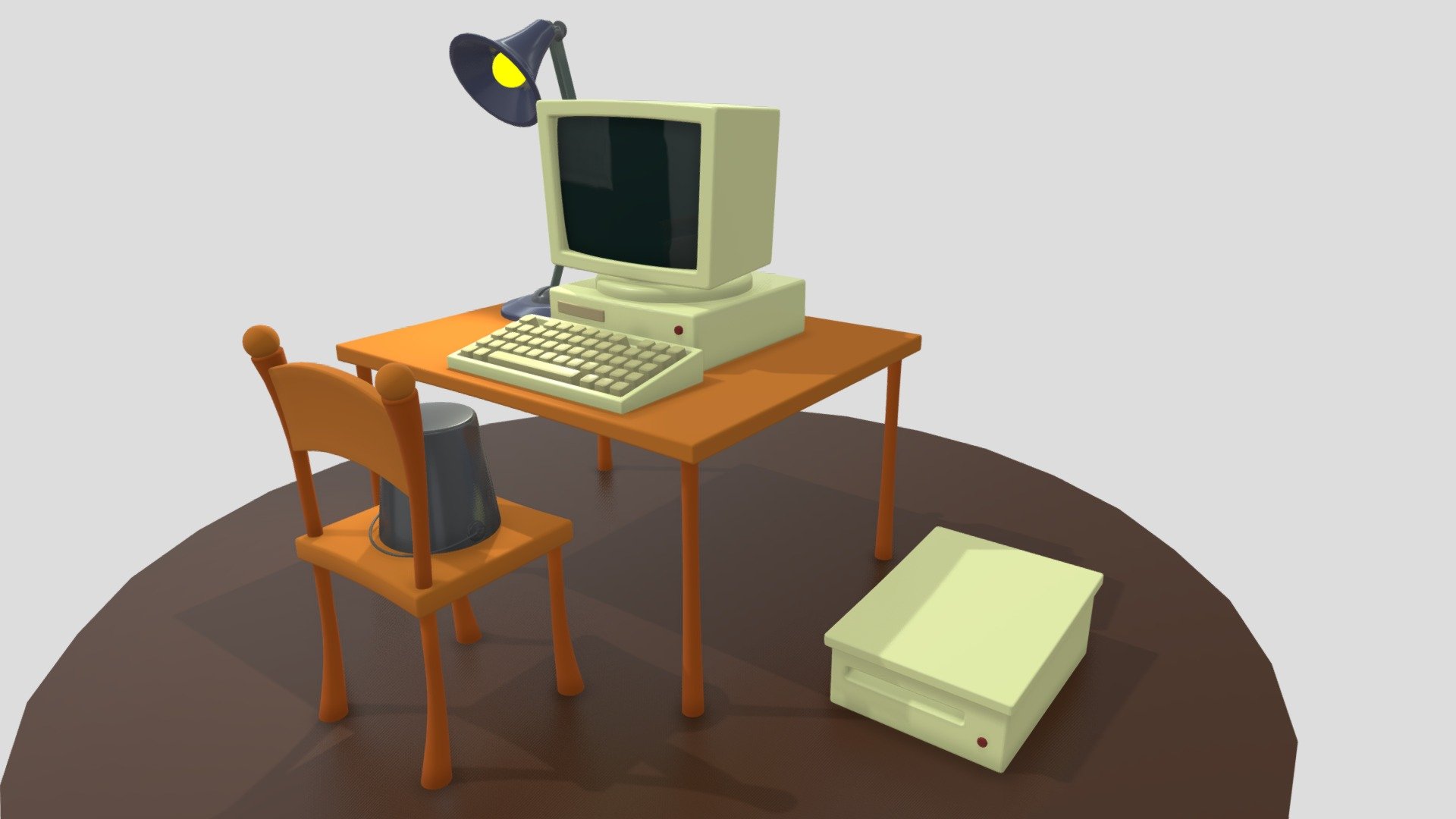 Courage the Cowardly Dog - Computer - 3D model by vitor3dx [a77e56c ...