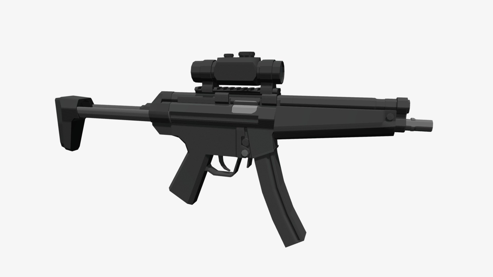 Low Poly MP5A3 - Download Free 3D model by samanthacford [a77e9f7] - Sketchfab