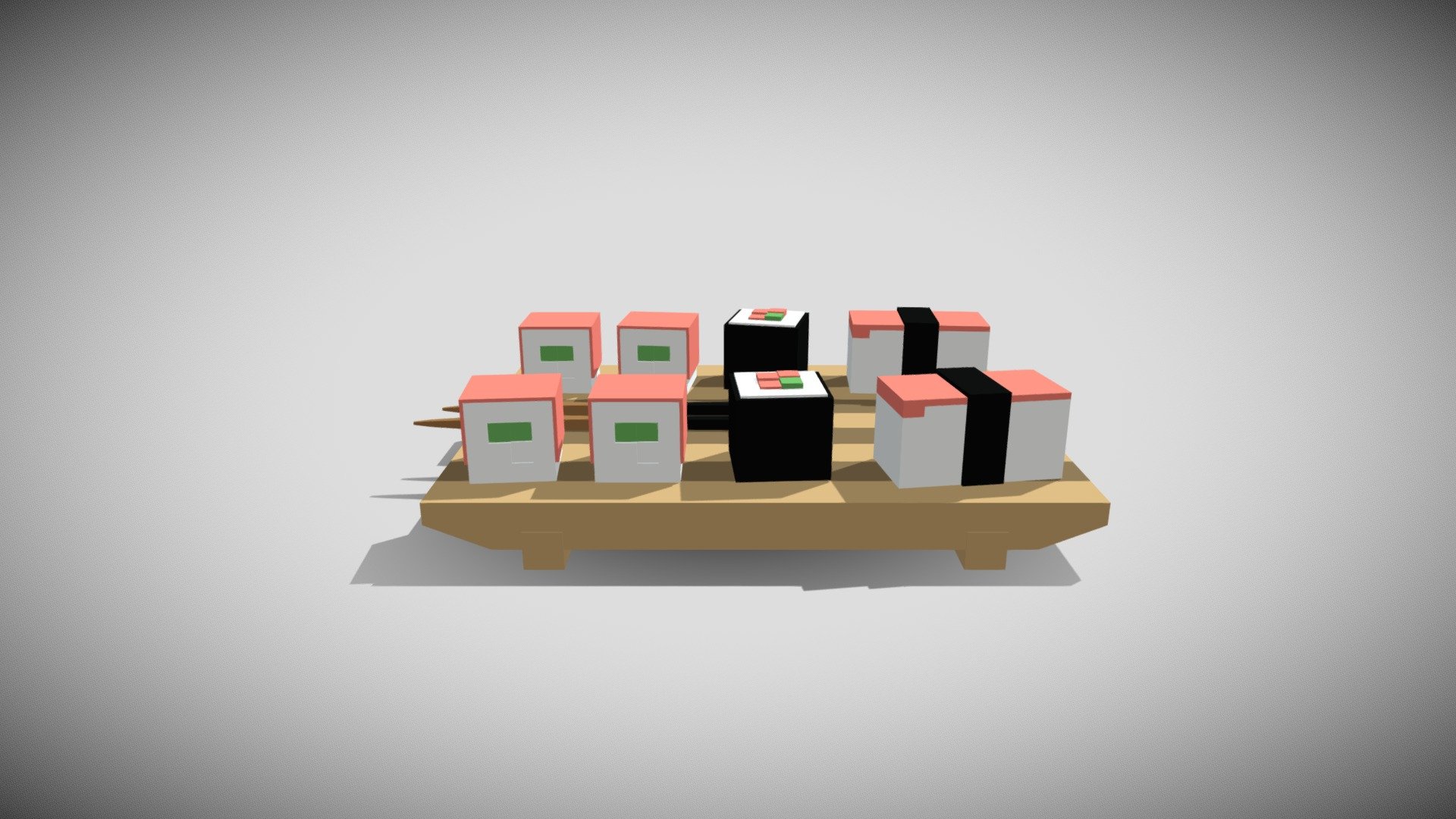 Sushi - Download Free 3D model by Callum (@PocketMars) [a77f363 ...