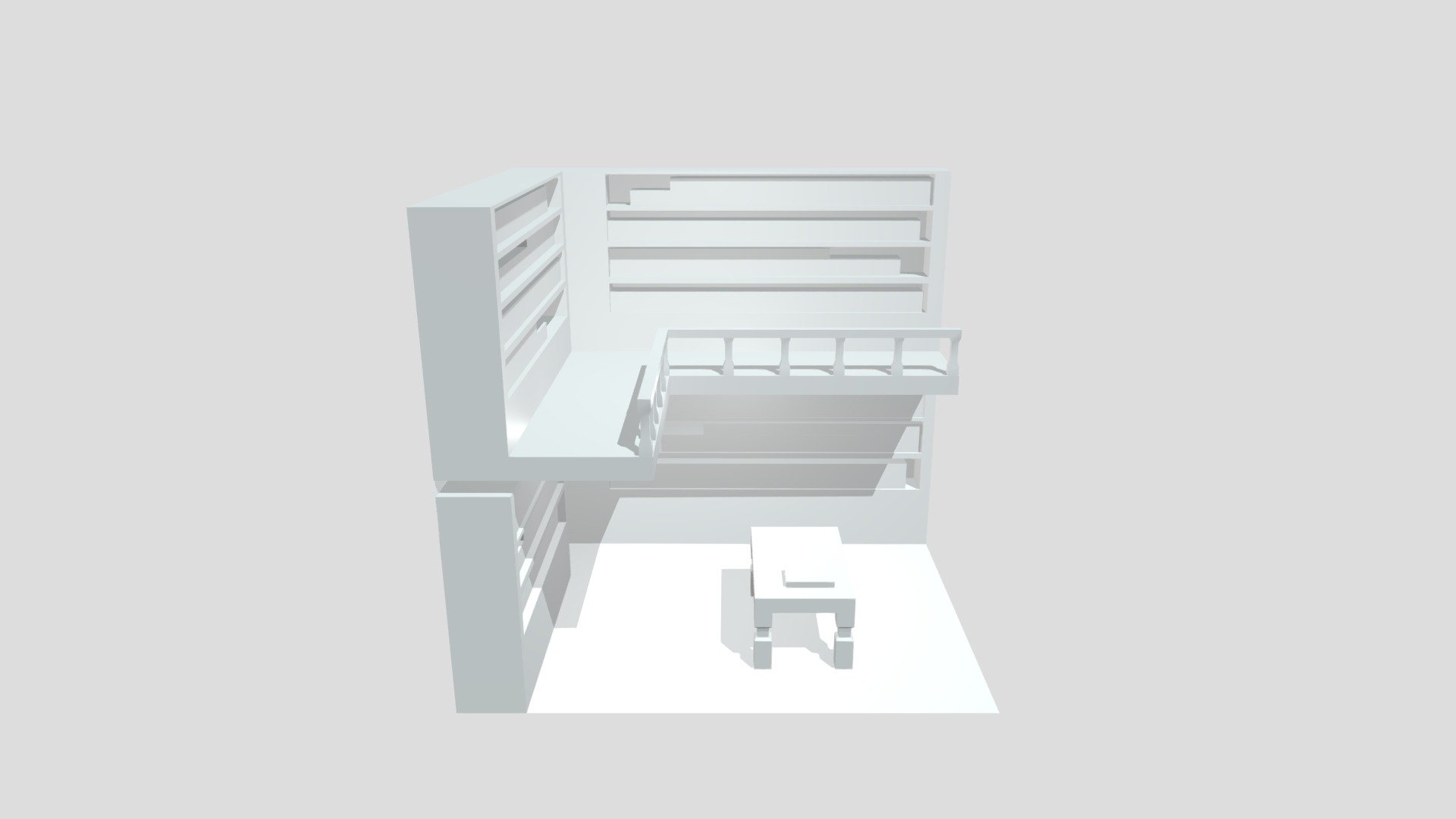 Basic Library Scene - 3D model by Gerronuma [a780c97] - Sketchfab