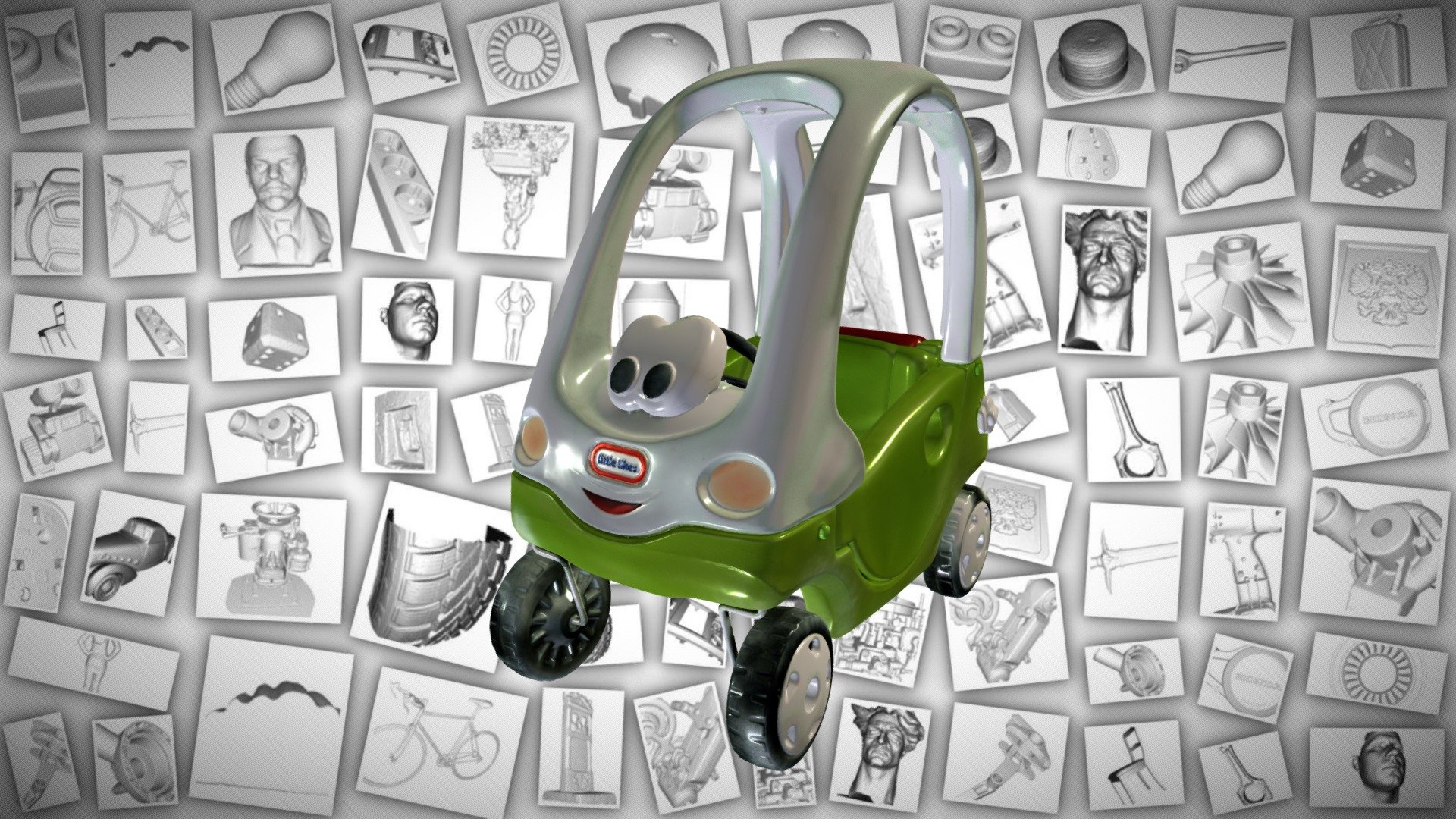 Baby Car - 3D model by CAD-LAB (@3dscaning) [a781ad0] - Sketchfab