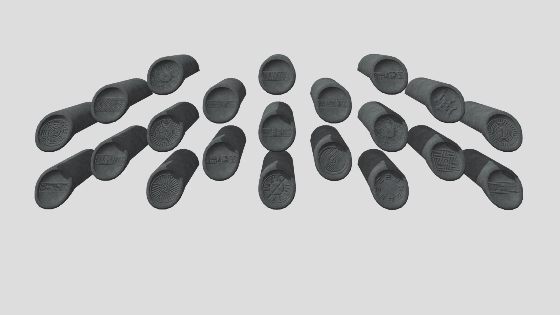 KCISA-기하문_SET_2 - Download Free 3D model by Korea Culture Information ...