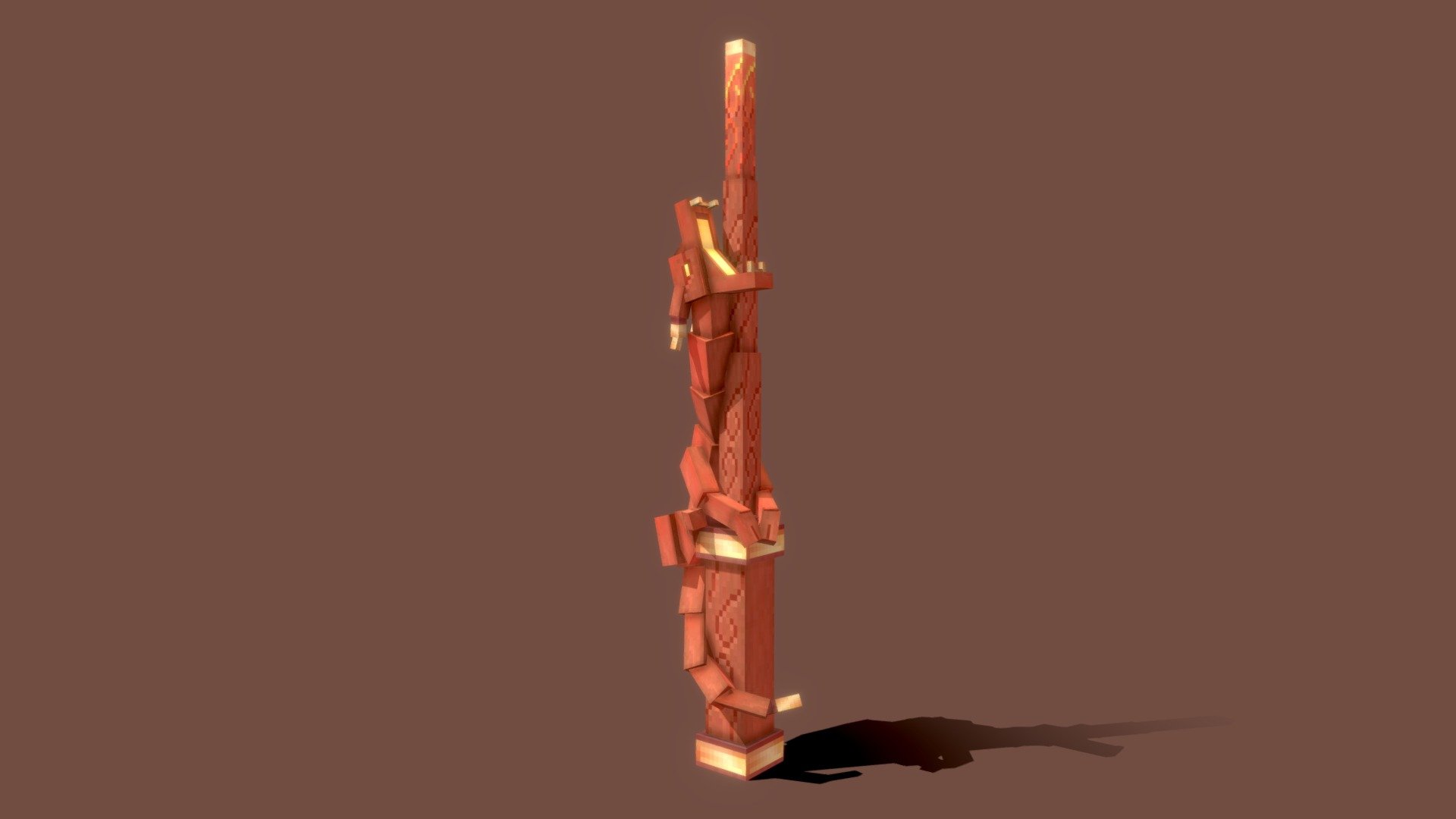 Fire Wand [from the magic wands set] - 3D model by Cuble Studios ...