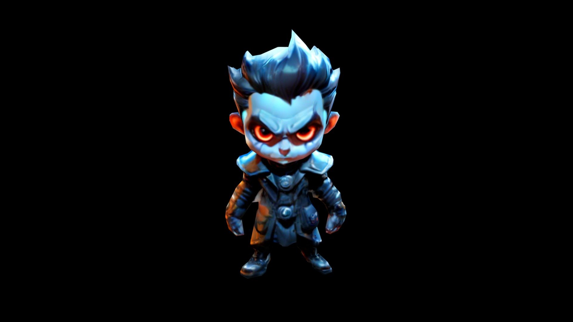 Anime Villain with Angry Expression - Download Free 3D model by klrxyz ...