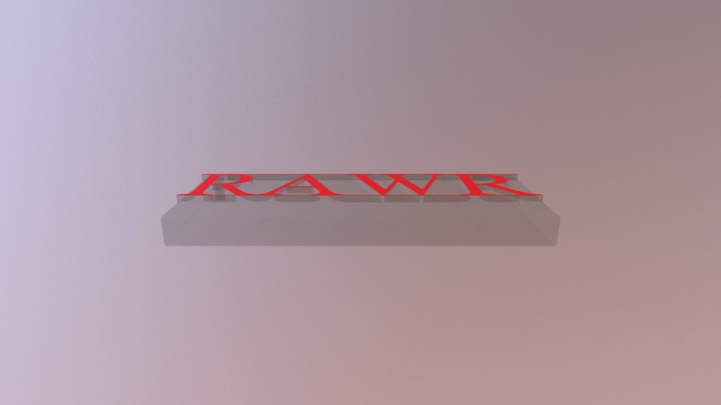 RAWR Keychain - 3D model by hairmoo [a788576] - Sketchfab