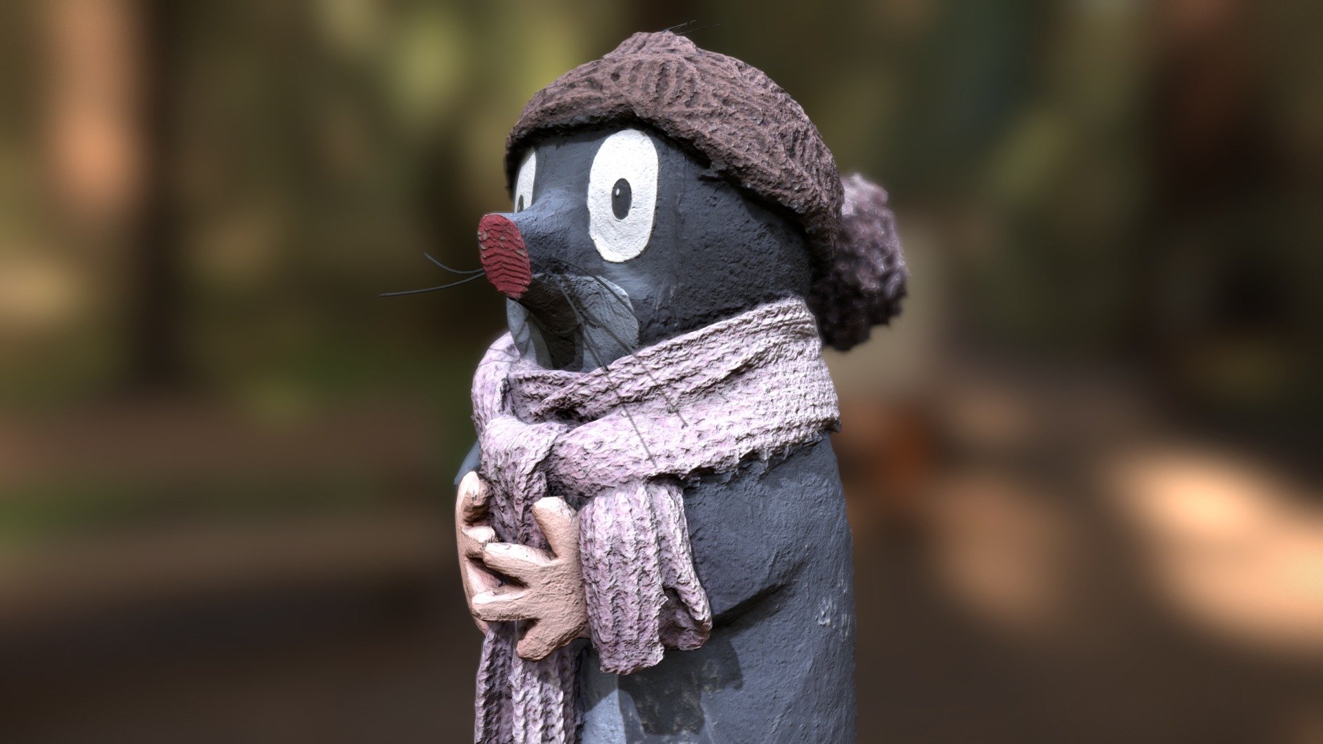 Little Mole - wooden statue - Download Free 3D model by 3dhdscan ...