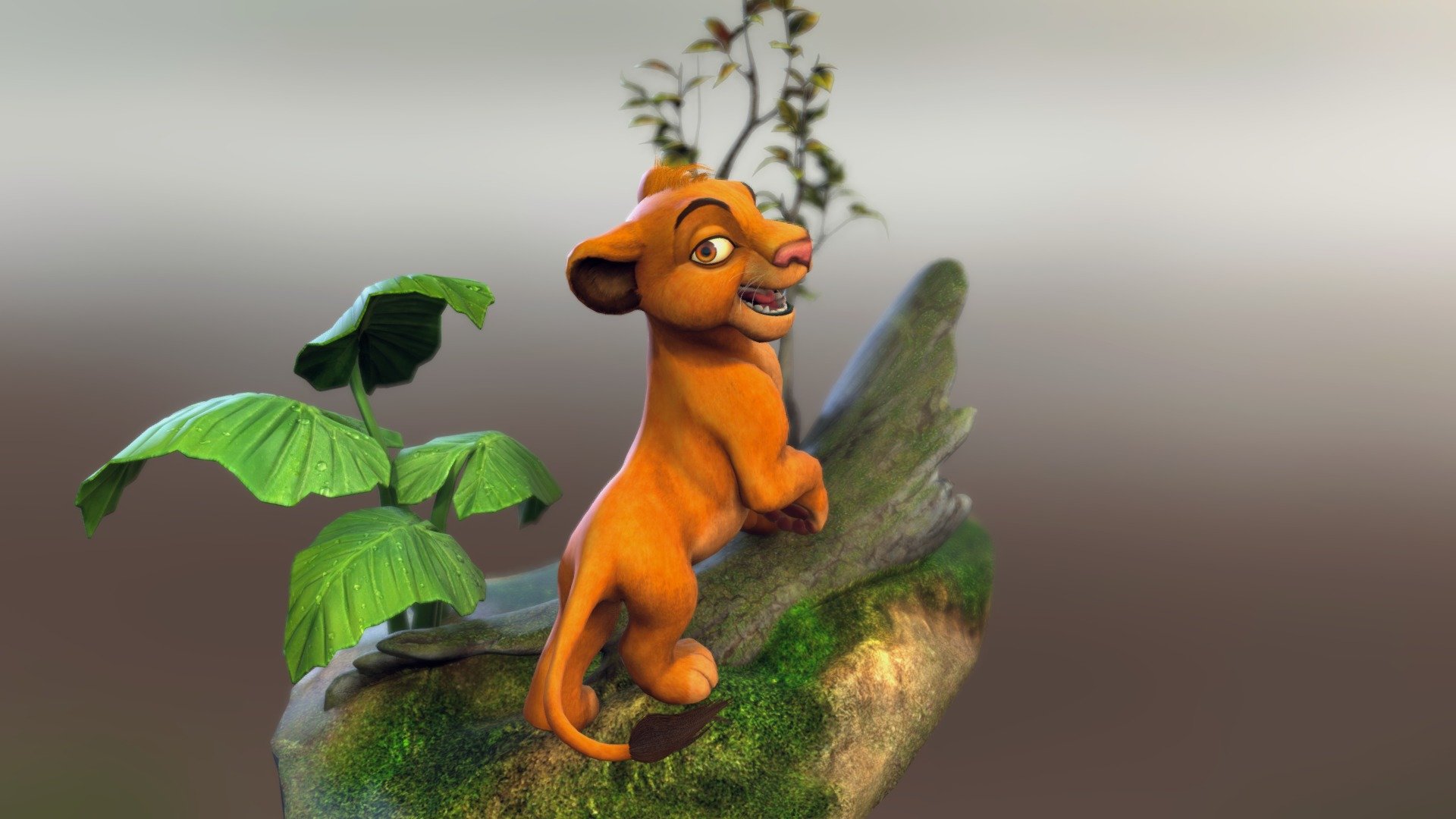 Disney´s Simba - 3D model by Rosa Iglesias (@rosa.iglesias) [a78a998 ...