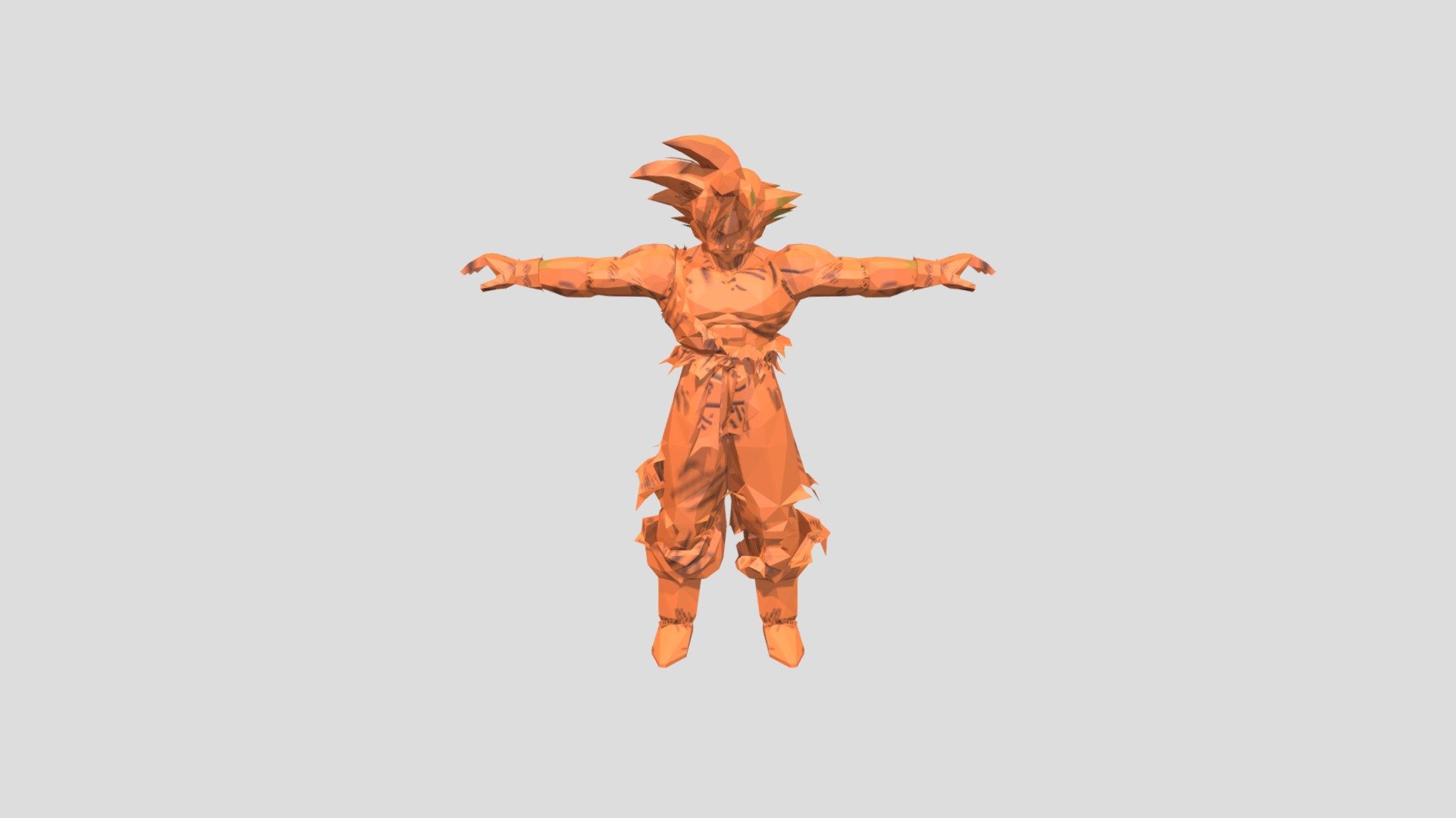 Goku(battle damaged) - Download Free 3D model by BatmanarkhamGOTY ...