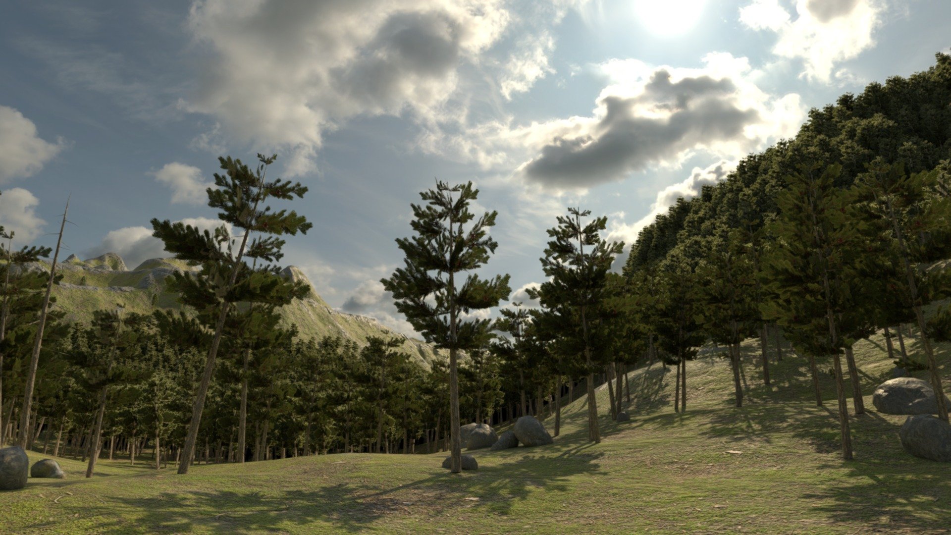 Forest Clearing 1 Ground Skybox - Download Free 3D model by Luis Vidal ...