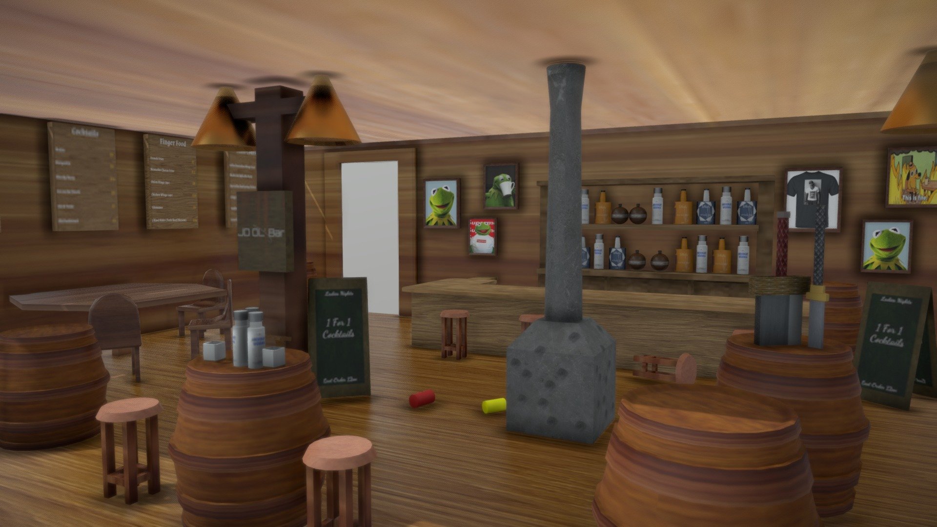 Bar Redo - 3D model by Appegio [a78d64c] - Sketchfab