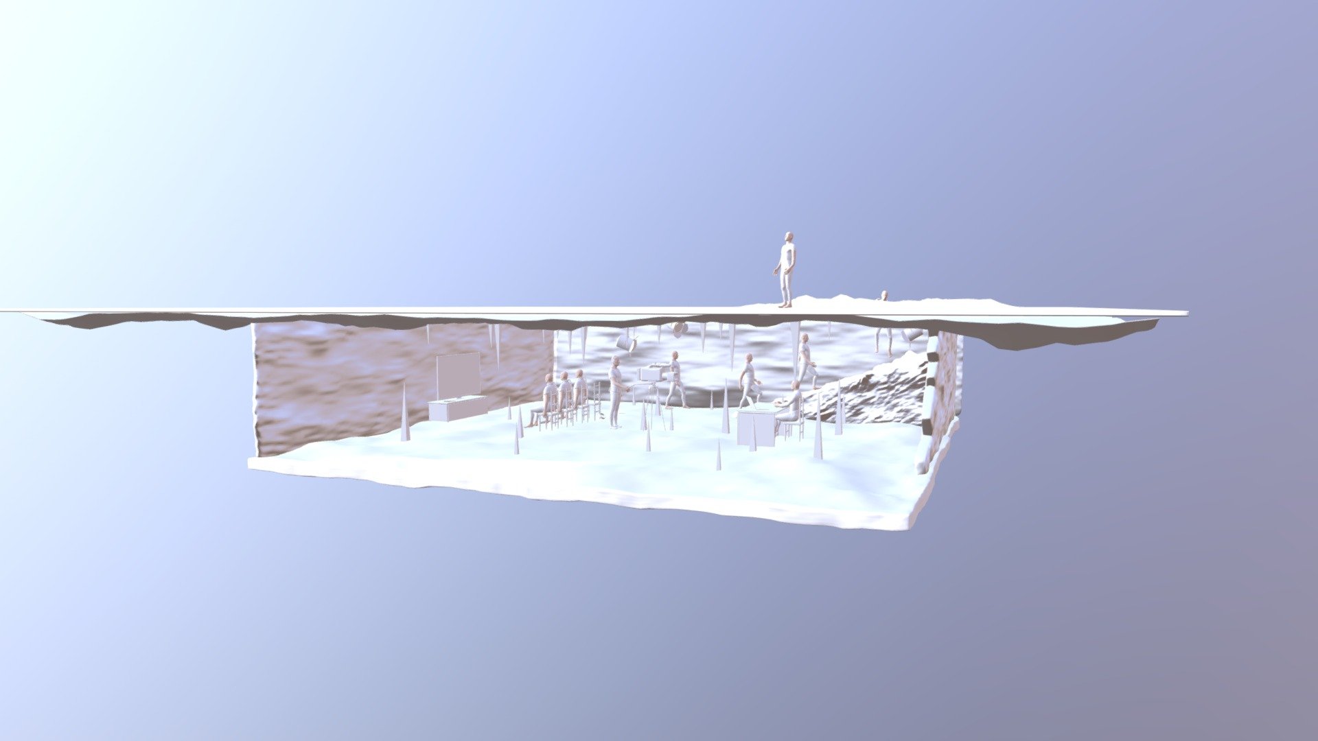 Platon's Cavern / Caverna de Platón - 3D model by franciscacastano ...