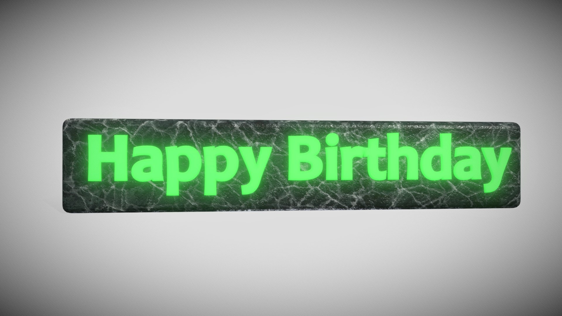 Happy Birthday - Download Free 3D model by Dominic Baker (@Domuk) [a78efdf] - Sketchfab