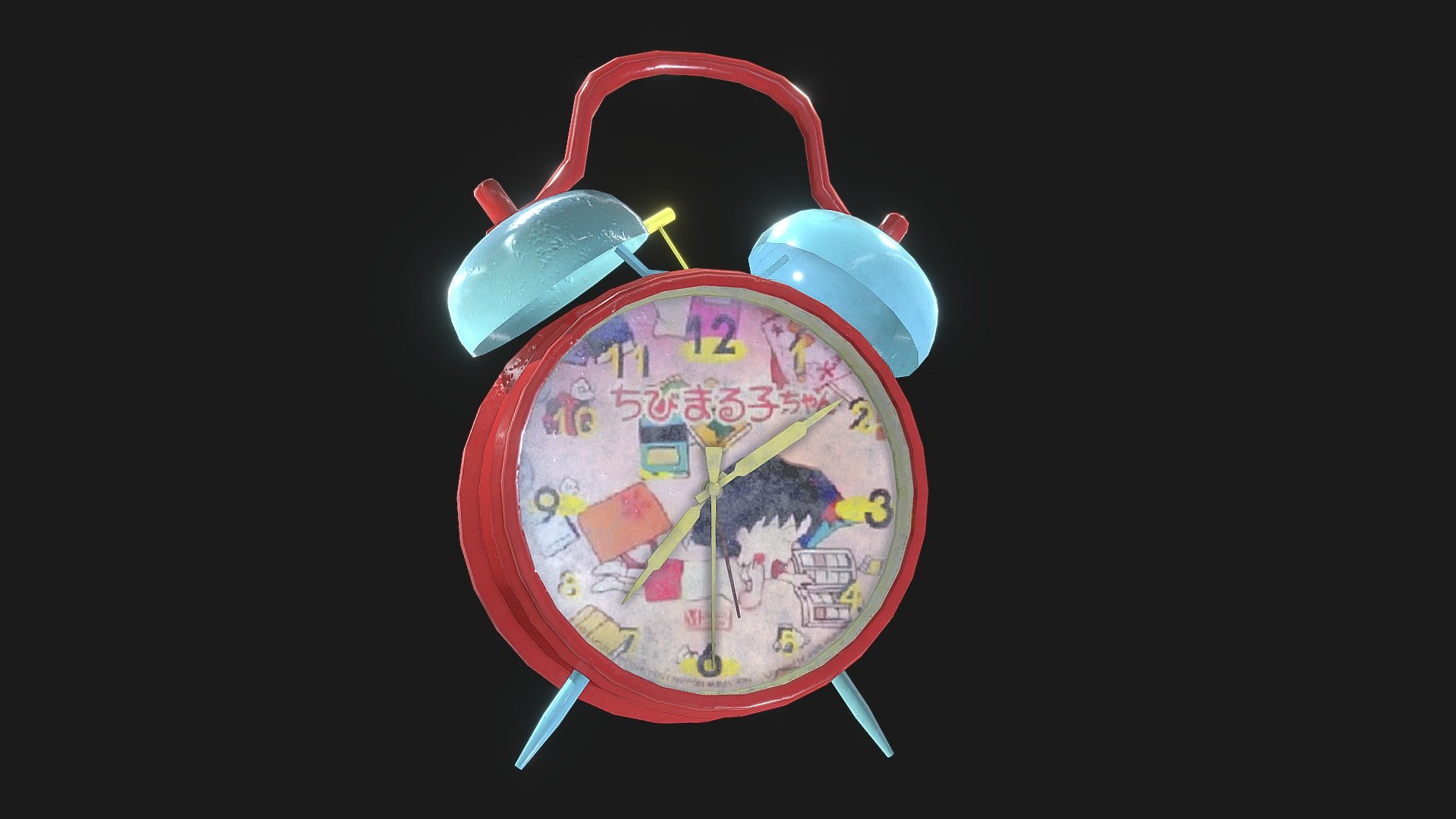 90's Cartoon Clock - 3D model by chung_the_artist [a792034] - Sketchfab