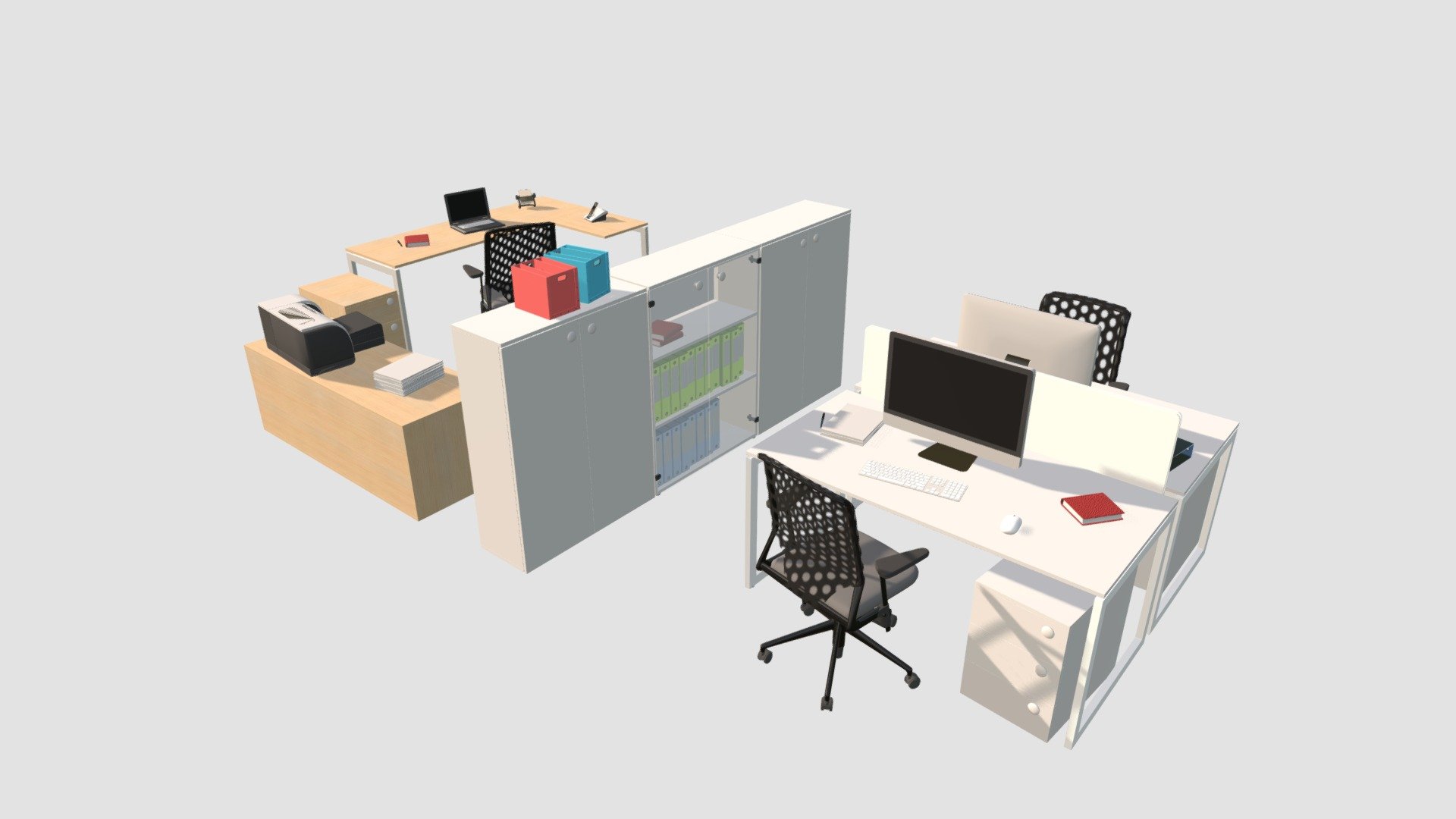 office set - Buy Royalty Free 3D model by Evermotion [a7926ea ...