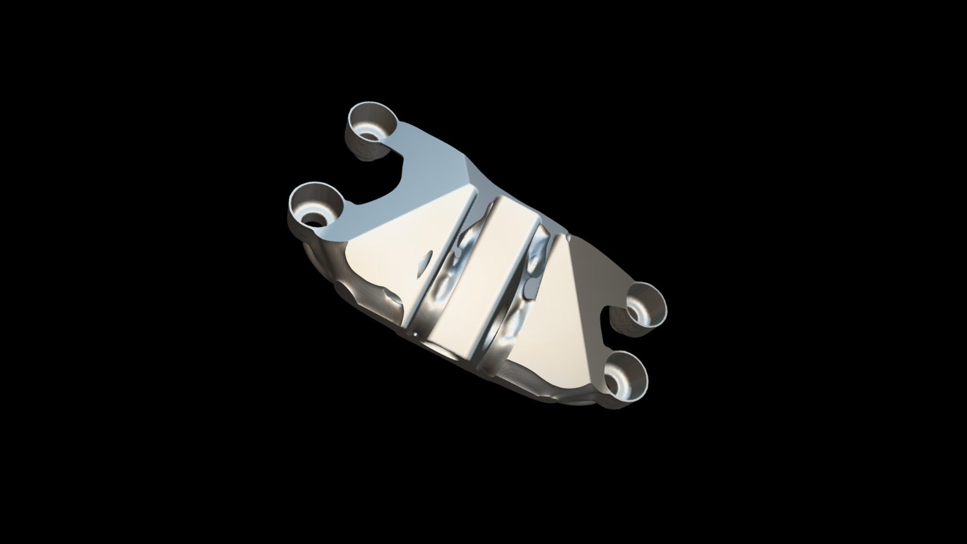 Topology optimized GE jet engine bracket [20%] - Download Free 3D model ...