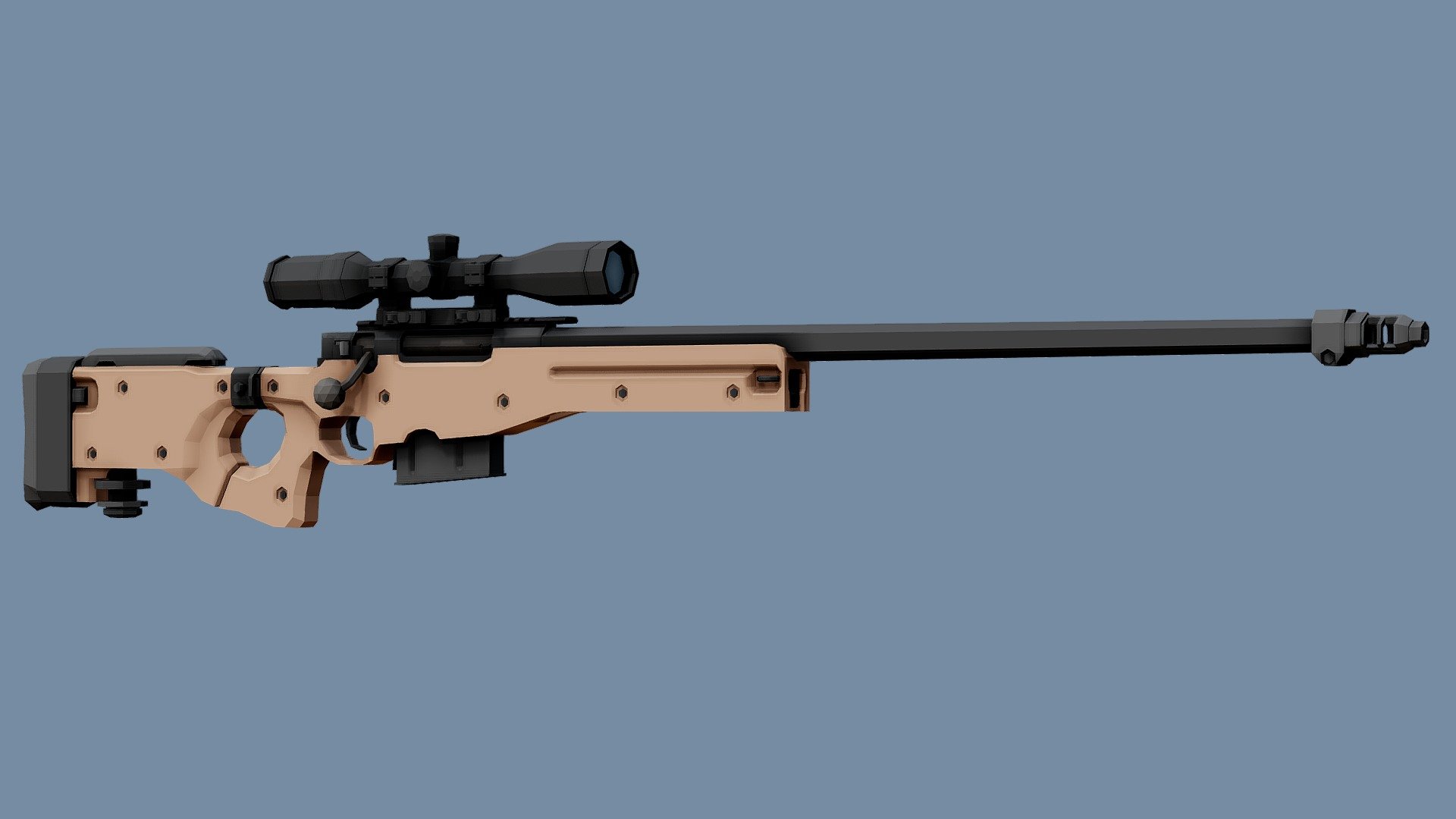 Low-Poly L115A3 - Download Free 3D model by TastyTony [a795adf] - Sketchfab