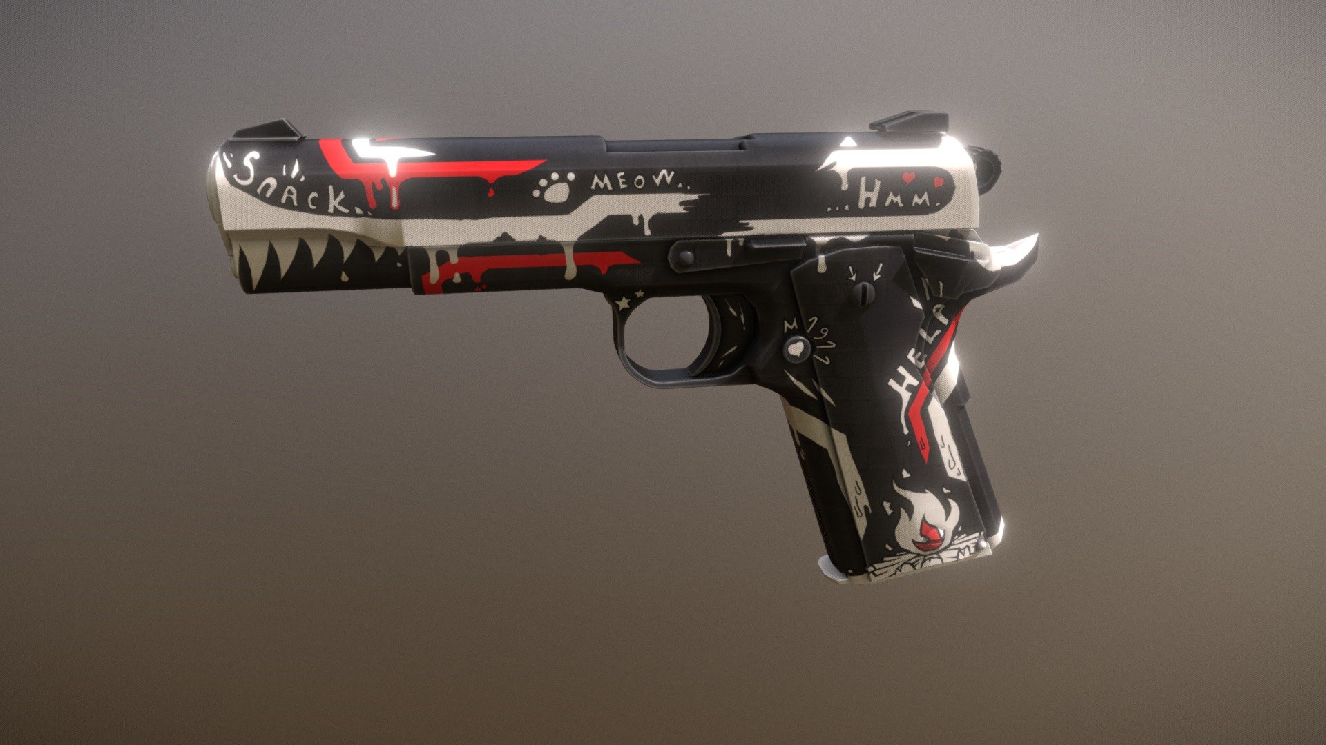 M1911 Psycho - 3D model by BItmanZ21 [a796dbd] - Sketchfab