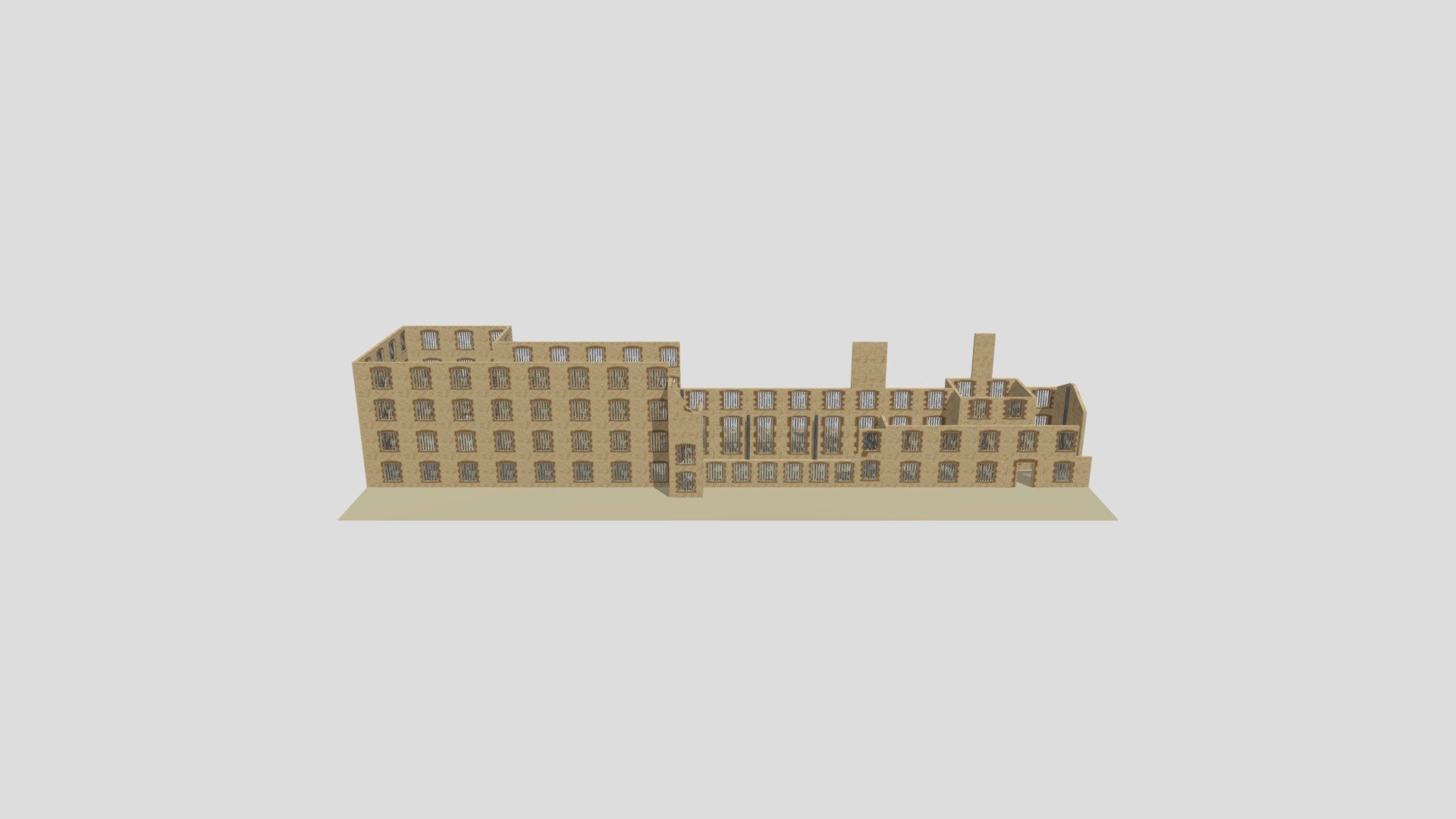 Port Arthur penitentiary - 3D model by R.Liu (@siroi4) [a797a6e ...