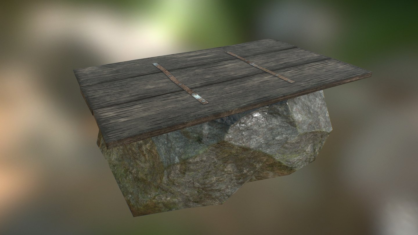 Boulder table - 3D model by Igor Bezrodny (@bezrodnyigor) [a79b3c9 ...