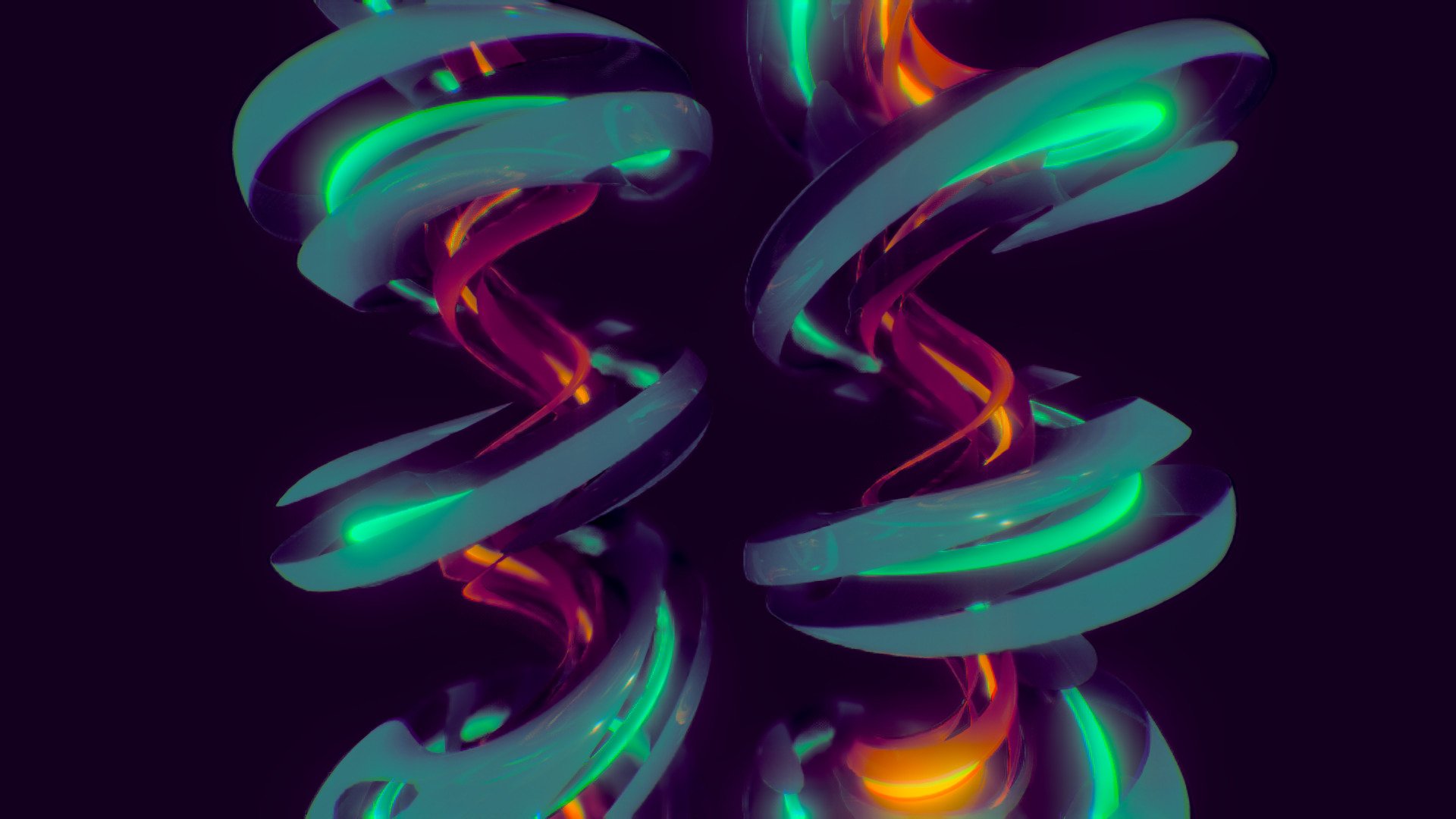 Neon Ribbons - Download Free 3D model by Tycho Magnetic Anomaly (@Tycho ...