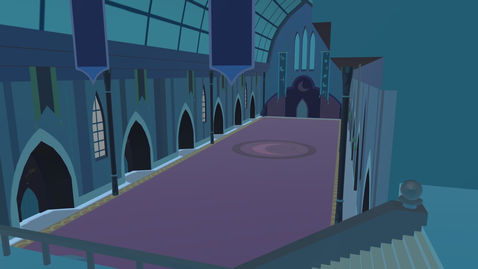 Moonlight Castle SF - 3D model by Loomiz [a7a1443] - Sketchfab