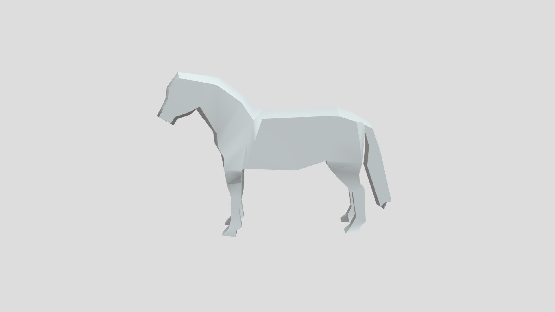 Horse Low Poly - Download Free 3D model by Micaela Felicitato ...