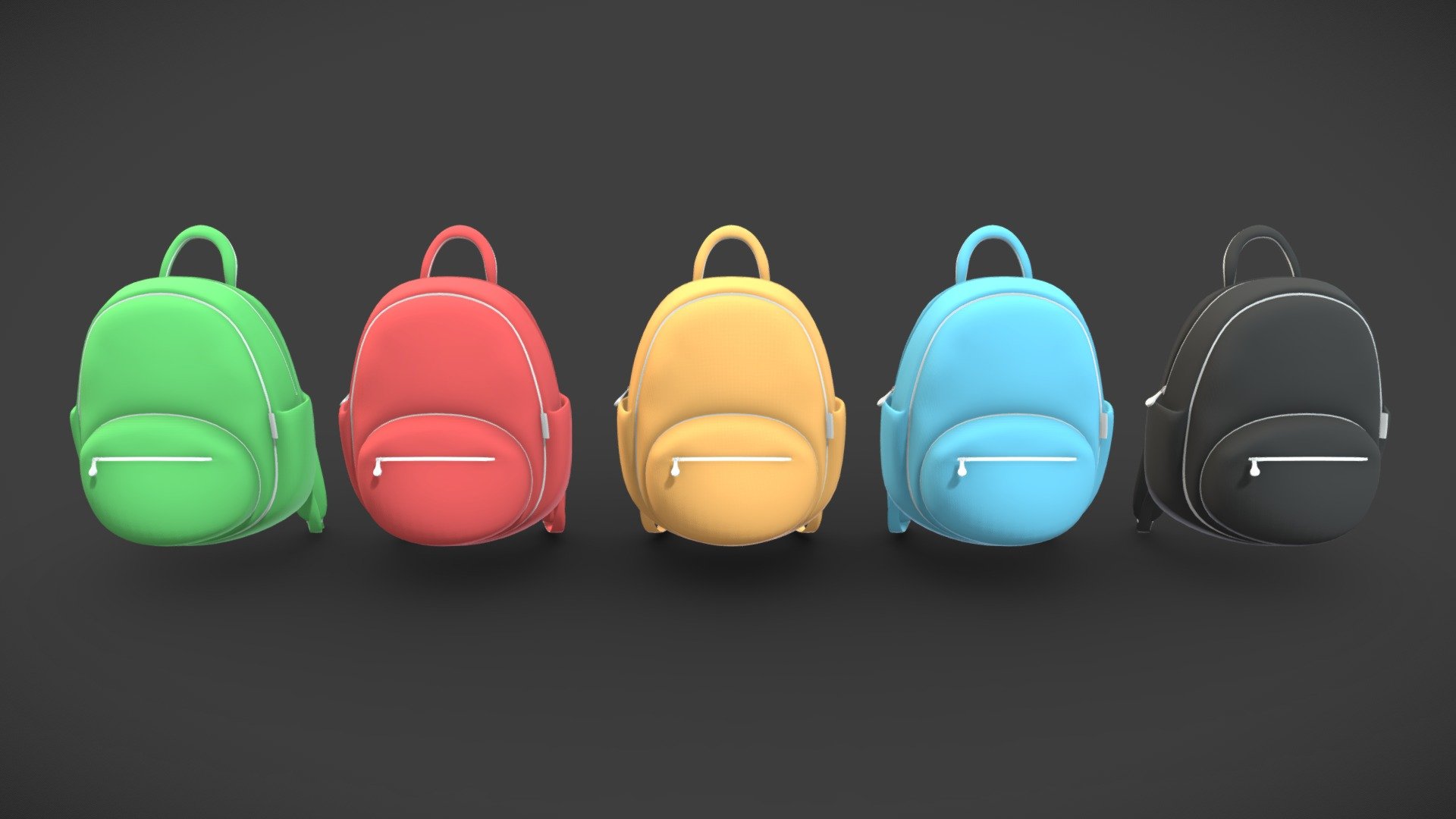 Backpacks A1 X5 - Buy Royalty Free 3D model by KJ (@kj3dx) [a7a2f84 ...