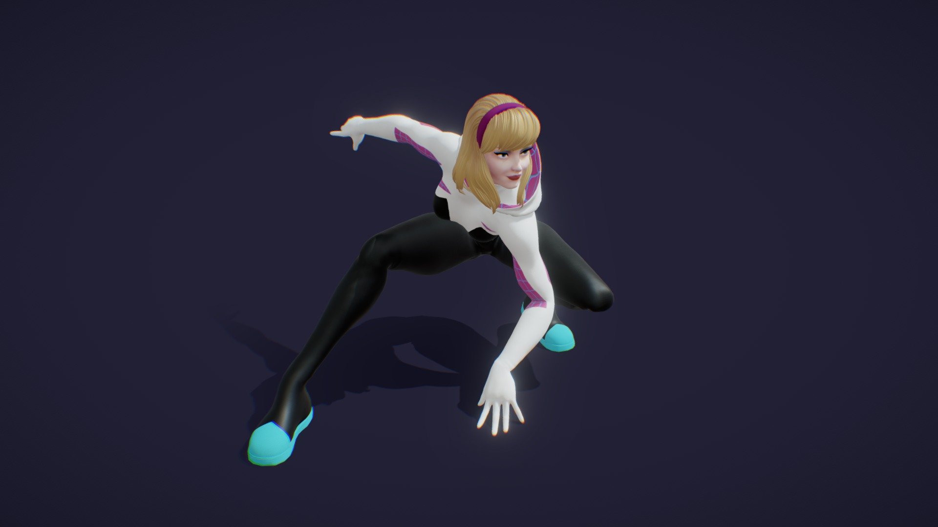 Spider-Gwen - 3D model by jeremyyysan [a7a399d] - Sketchfab
